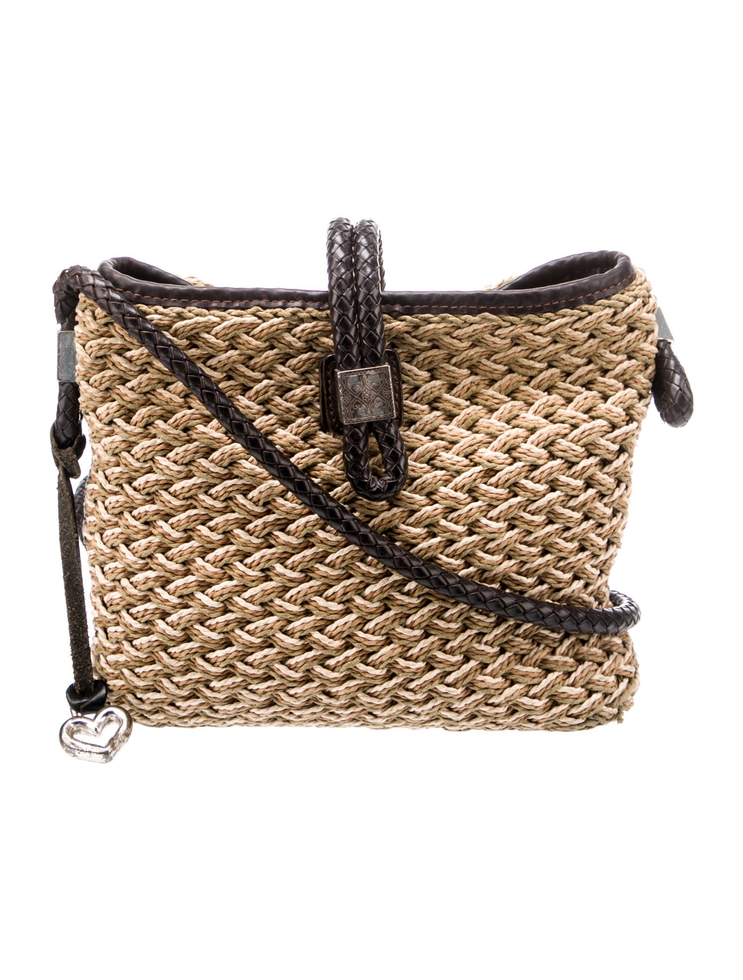 Brighton Raffia Crossbody Bag - Neutrals Crossbody Bags, Handbags ...