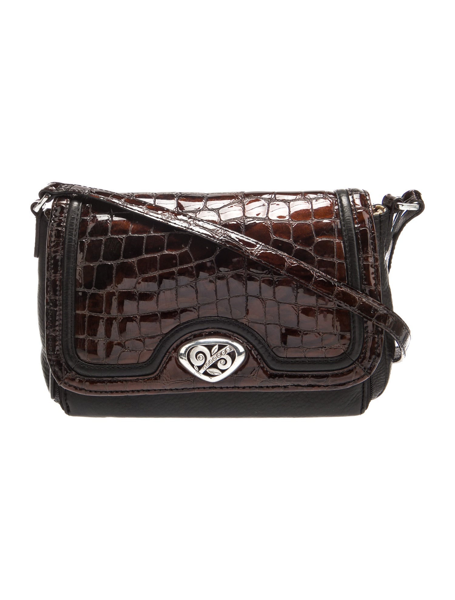 Brighton Leather Crossbody Bag - Black Crossbody Bags, Handbags - WBNRO21857 | The RealReal