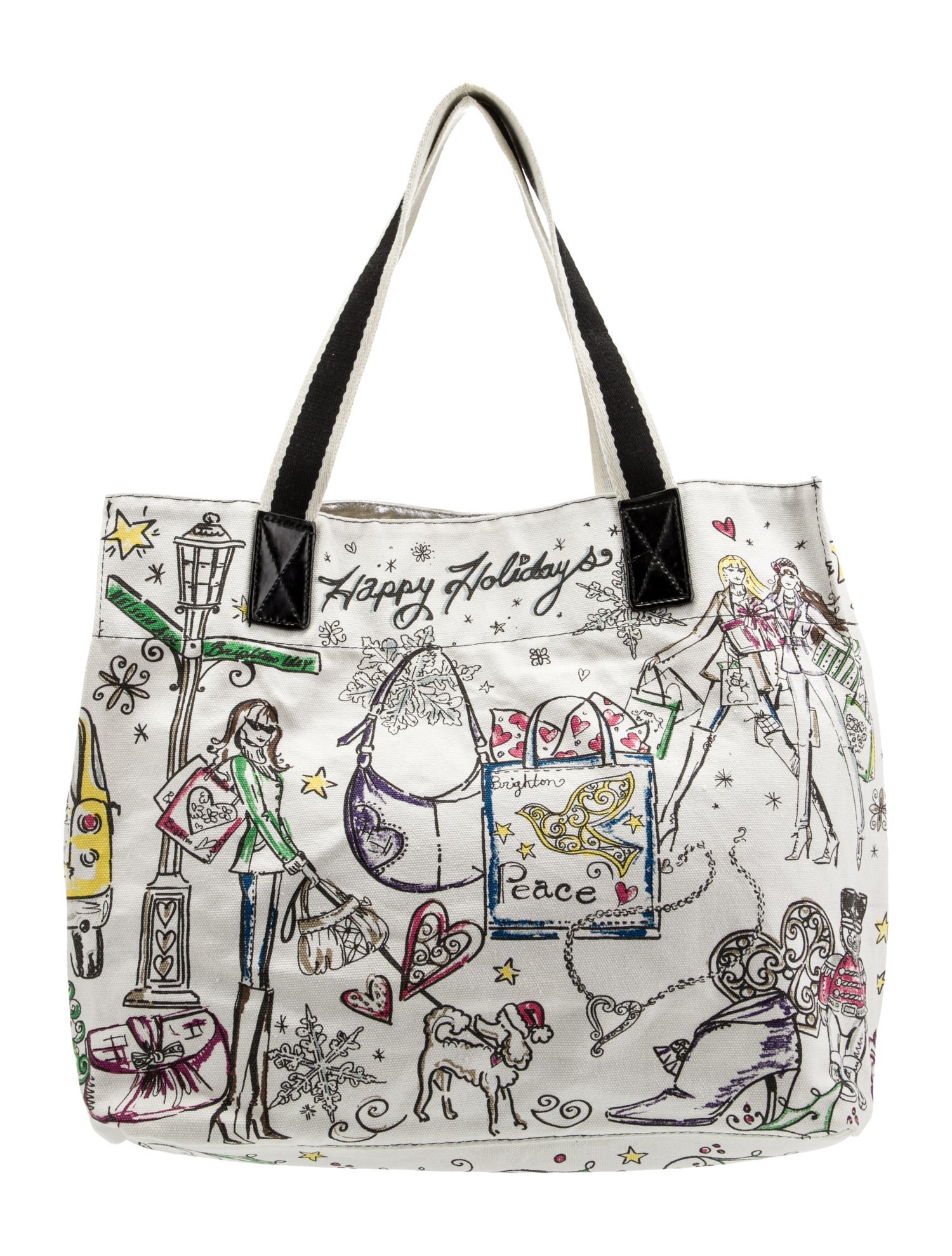 Brighton Canvas Tote w/ Tags - White Totes, Handbags - WBNRO21930 | The ...