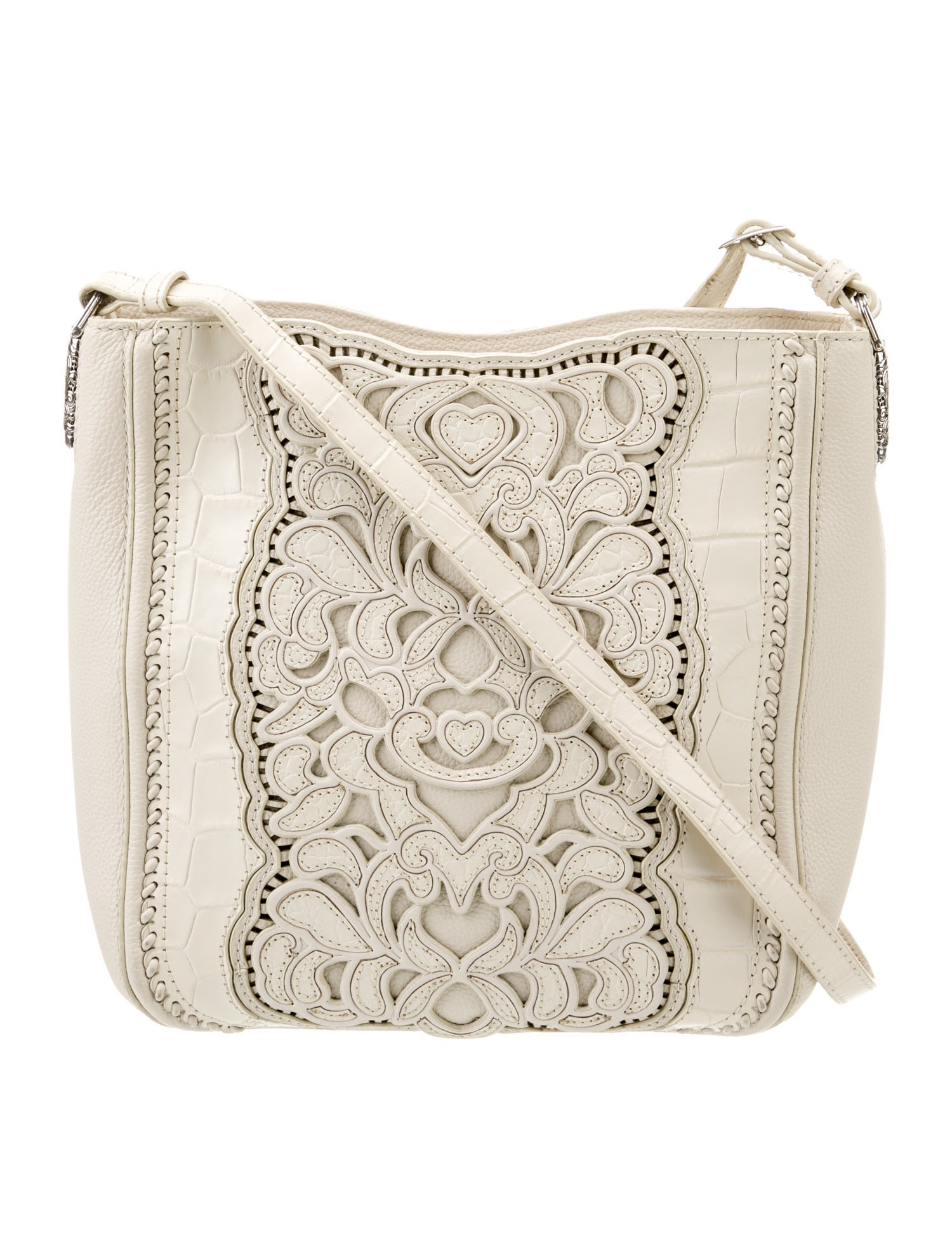 Brighton Leather Crossbody Bag - Neutrals Crossbody Bags, Handbags - WBNRO22069 | The RealReal