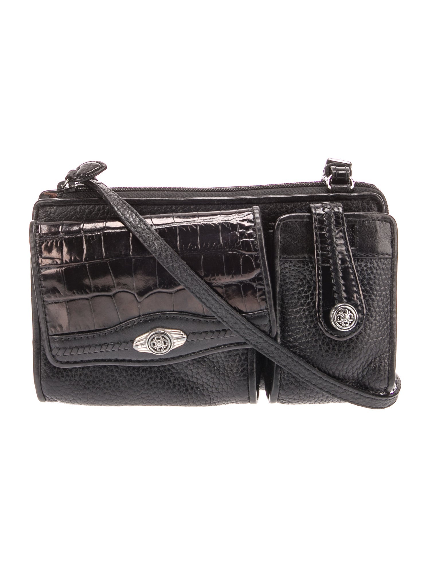 Brighton Leather Crossbody Bag - Black Crossbody Bags, Handbags - WBNRO22118 | The RealReal