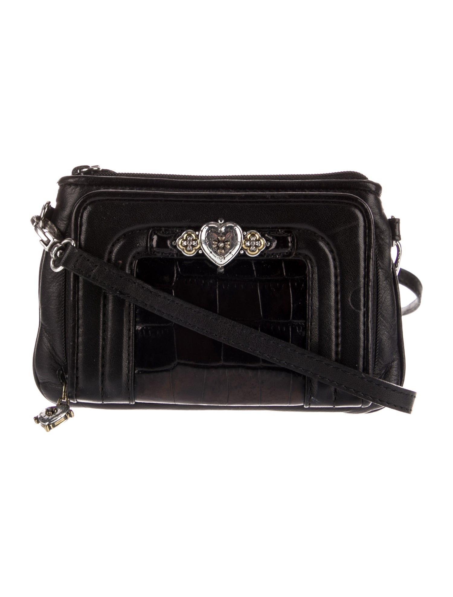 Brighton Leather Crossbody Bag - Black Crossbody Bags, Handbags - WBNRO22119 | The RealReal