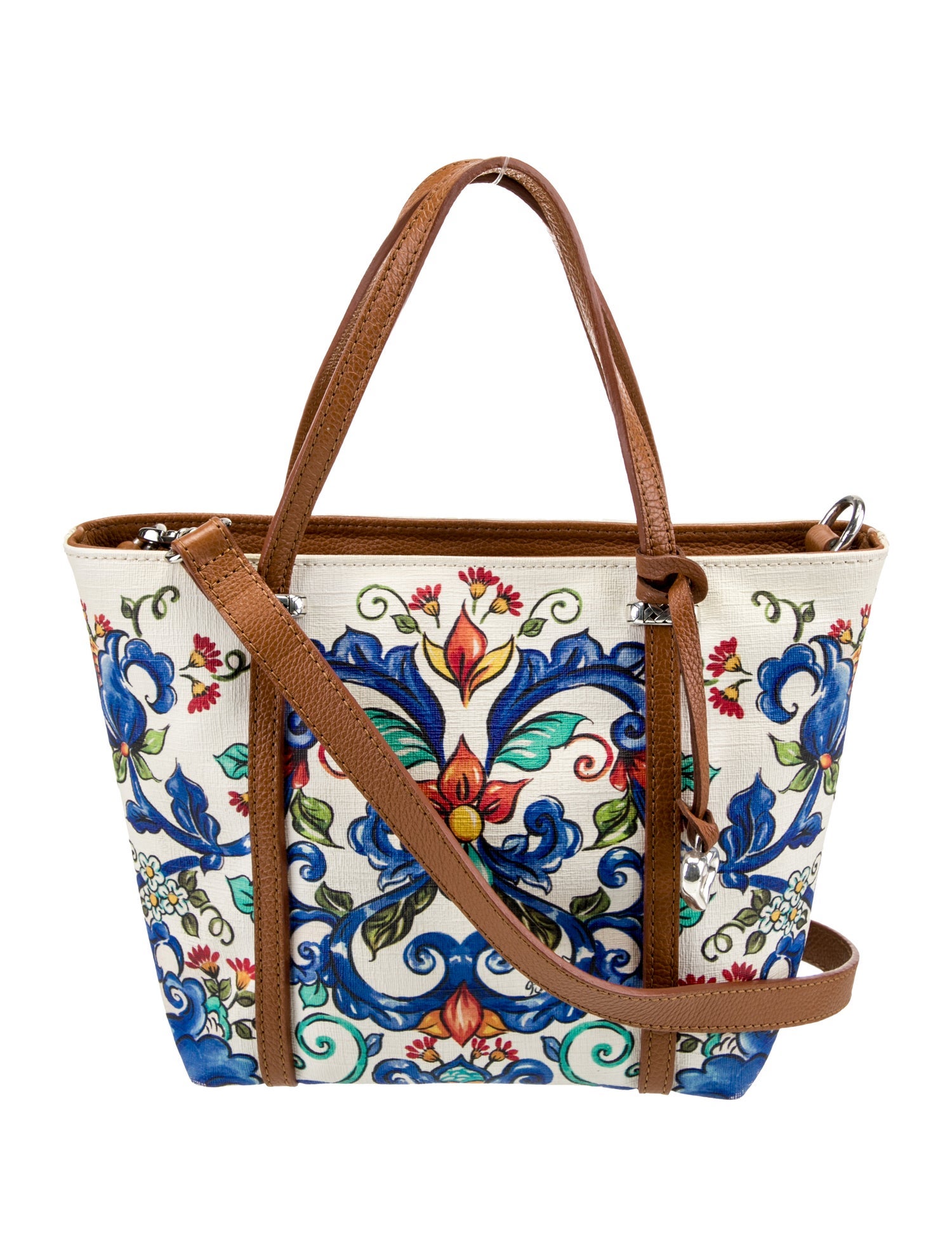 Brighton Leather Tote - White Crossbody Bags, Handbags - WBNRO22173 ...