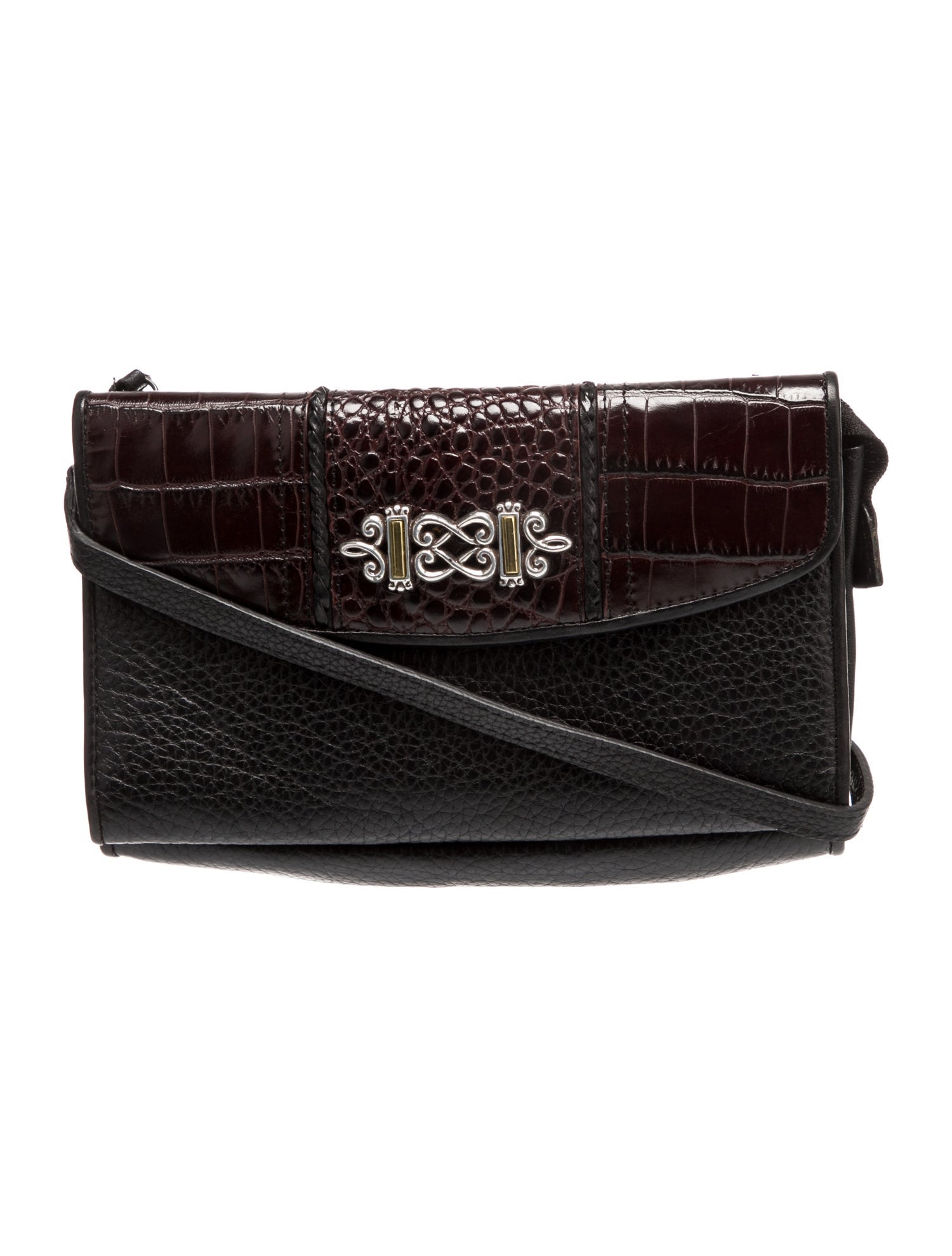 Brighton Leather Crossbody Bag - Black Crossbody Bags, Handbags - WBNRO22283 | The RealReal