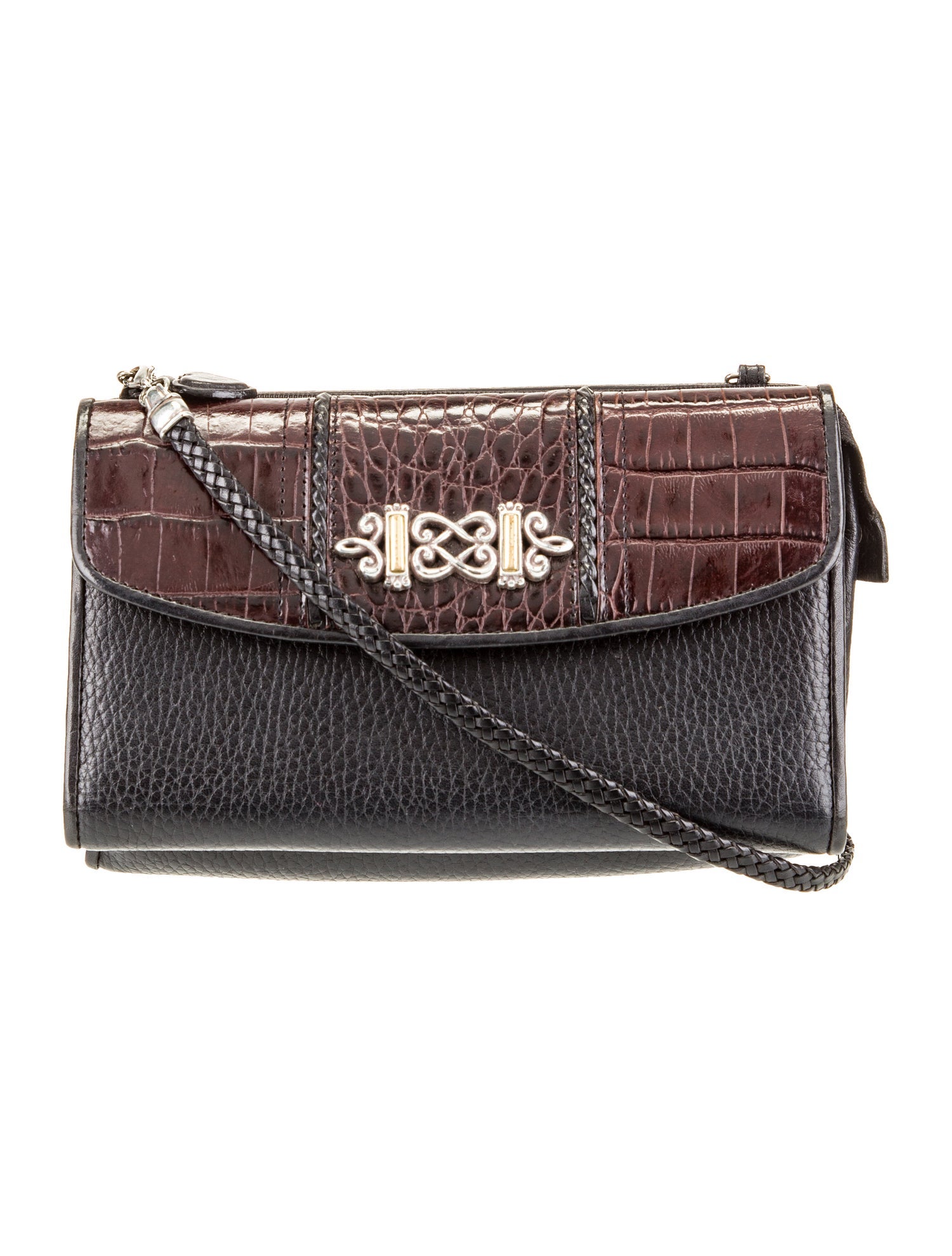 Brighton Leather Crossbody Bag - Black Crossbody Bags, Handbags - WBNRO22397 | The RealReal