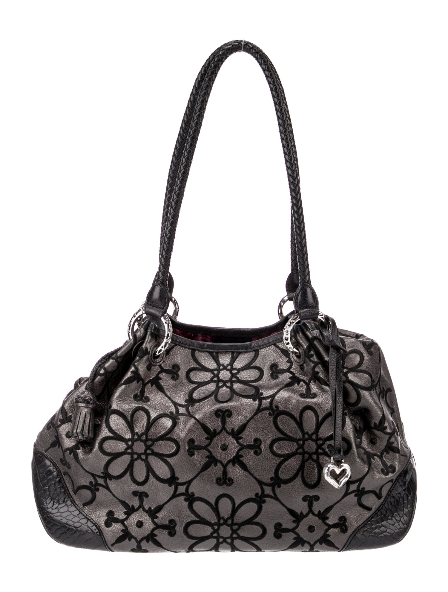 Brighton Leather Shoulder Bag - Black Shoulder Bags, Handbags ...