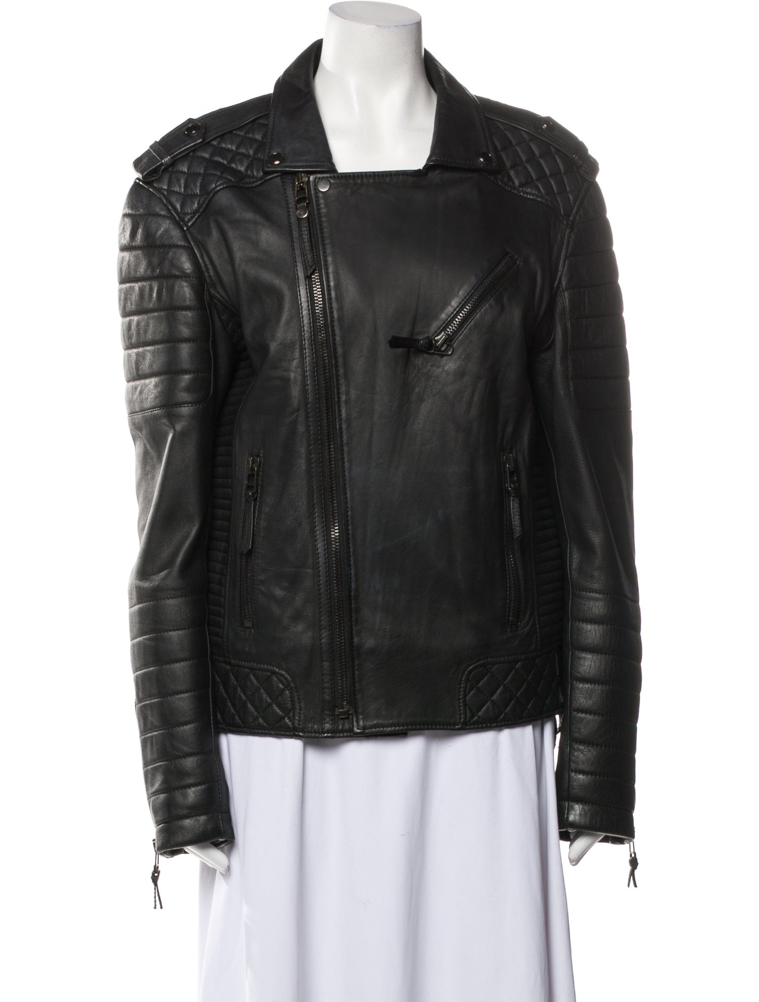 Boda Skins Leather Biker Jacket - Black Jackets, Clothing - WBODA20196 ...