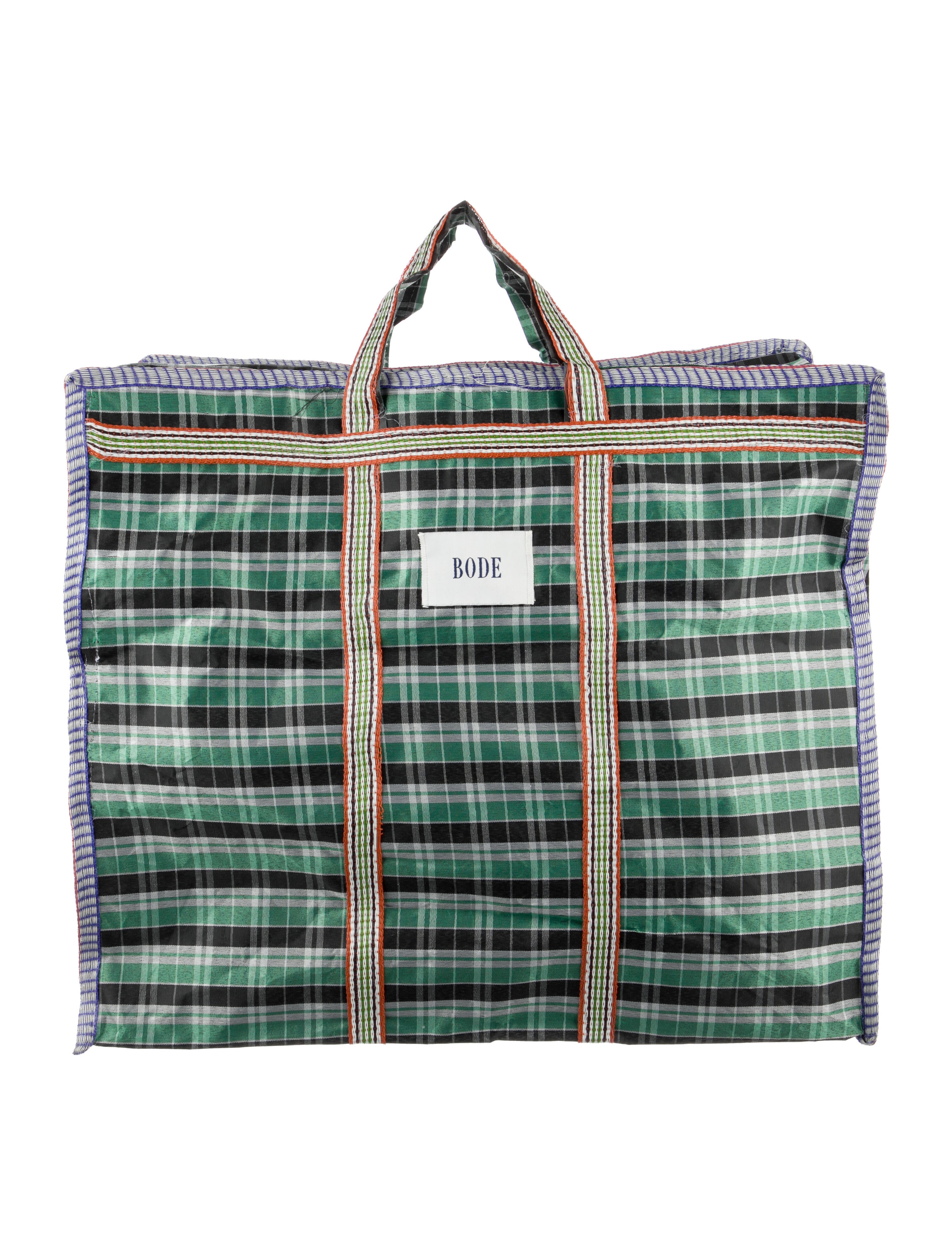 BODE Plaid Shopper Tote - Totes, Bags - WBODE20796 | The RealReal