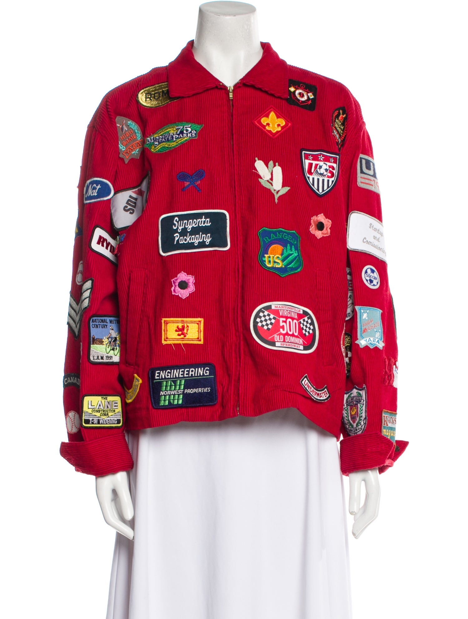 BODE Graphic Print Evening Jacket - Red Jackets, Clothing - WBODE22397 ...