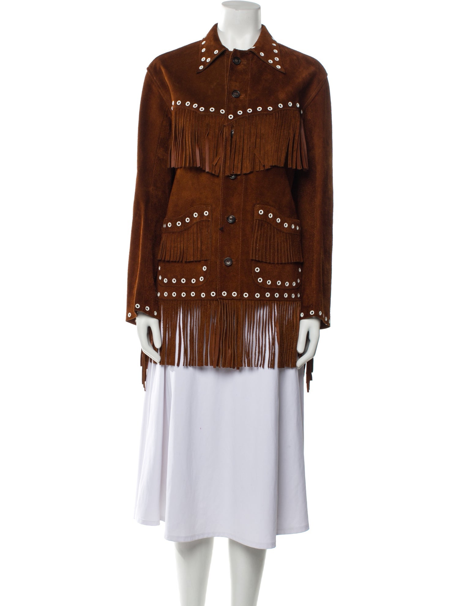 BODE Leather Utility Jacket - Brown Jackets, Clothing - WBODE22846 ...