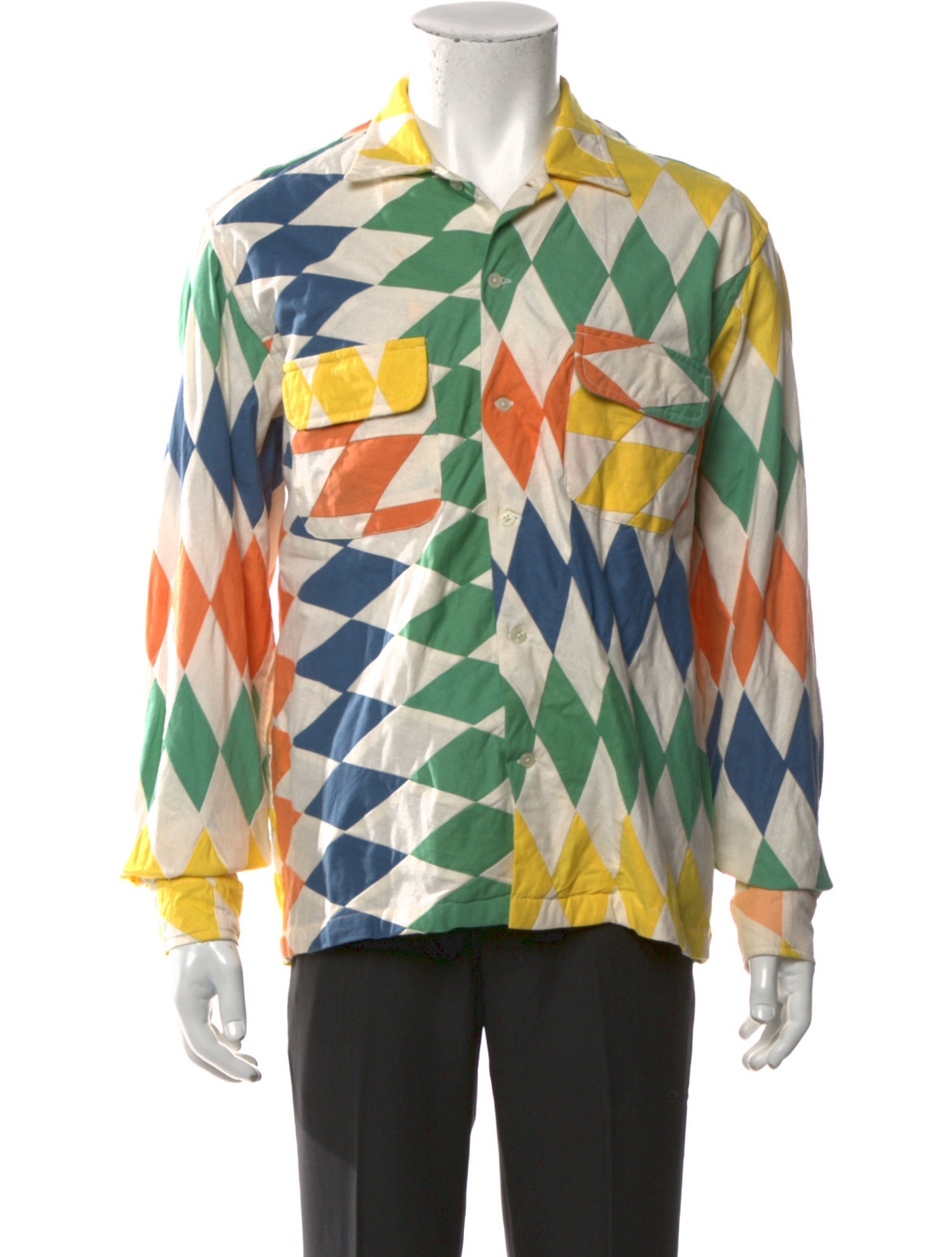 BODE Printed Long Sleeve Shirt - Neutrals Casual Shirts, Clothing ...