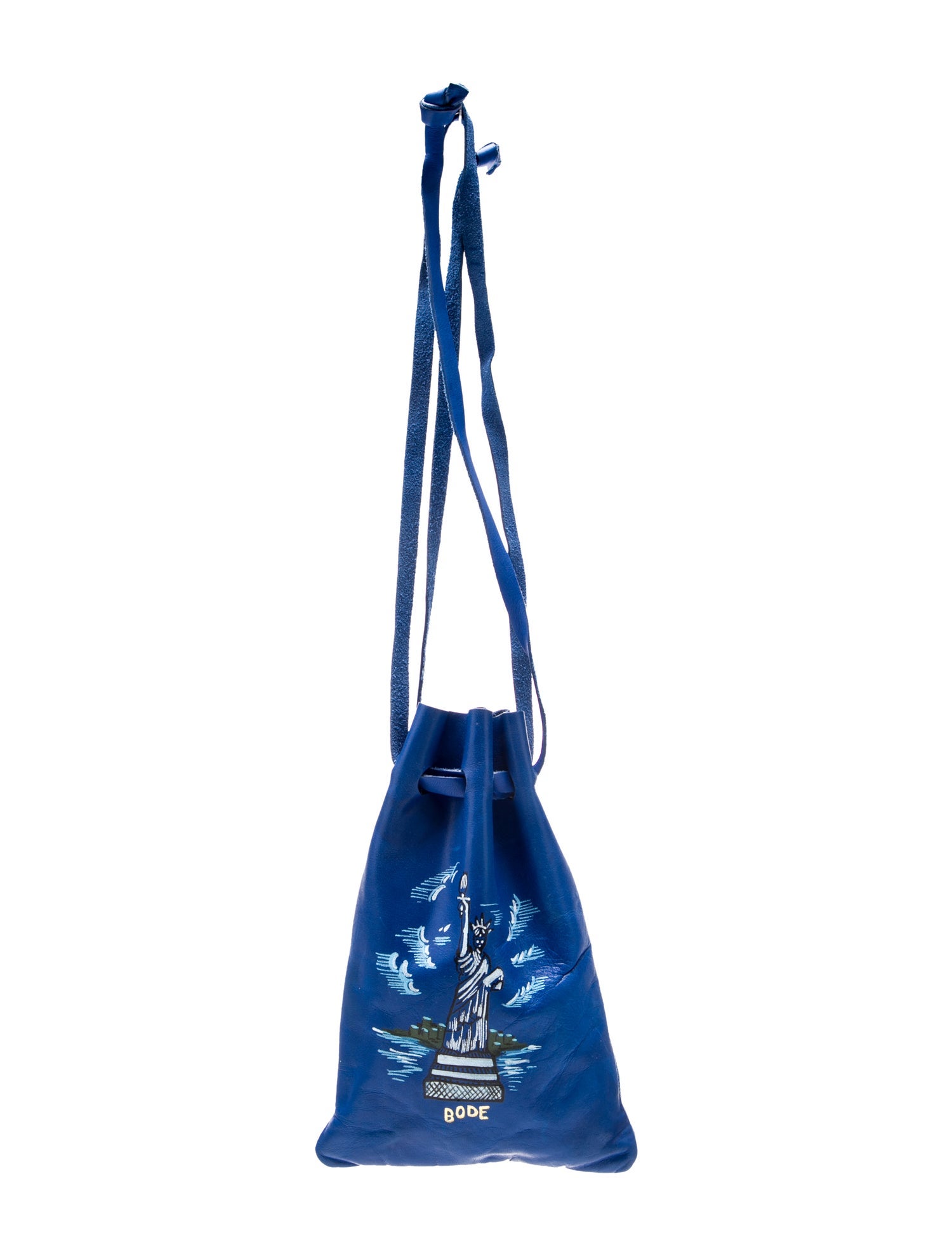 BODE Leather Top Handle Bag - Blue Handle Bags, Handbags - WBODE24490 ...