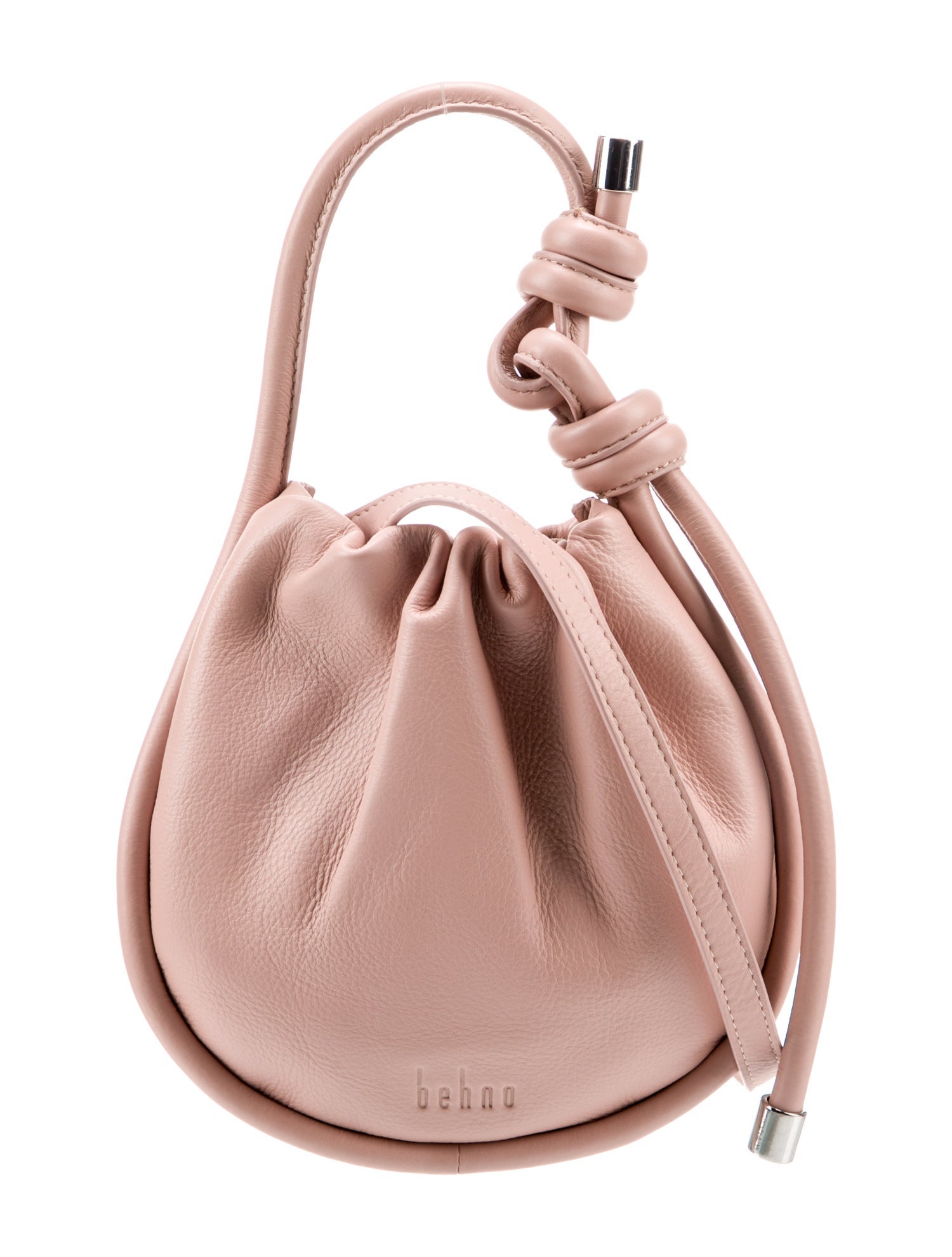 behno Leather Top Handle Bag - Pink Handle Bags, Handbags - WBOEN20201 ...