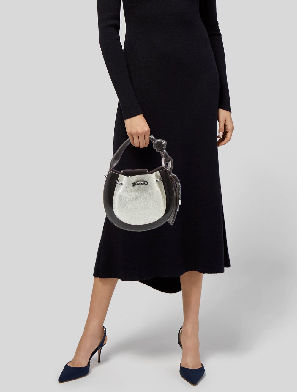 behno Leather Top Handle Bag - Black Handle Bags, Handbags - WBOEN20210 ...