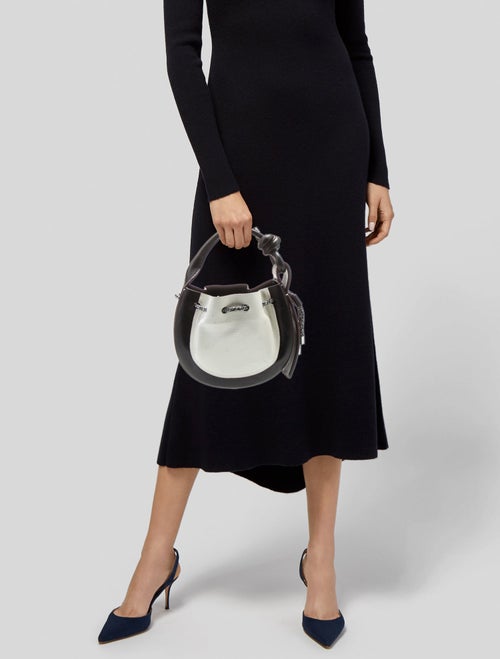 behno Leather Top Handle Bag - Black Handle Bags, Handbags - WBOEN20210 ...