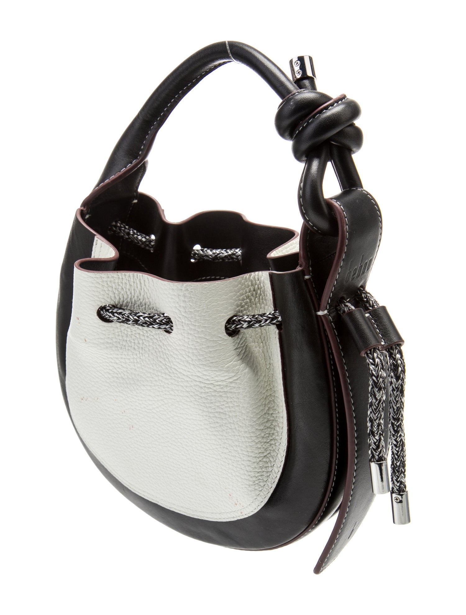 behno Leather Top Handle Bag - Black Handle Bags, Handbags - WBOEN20210 ...