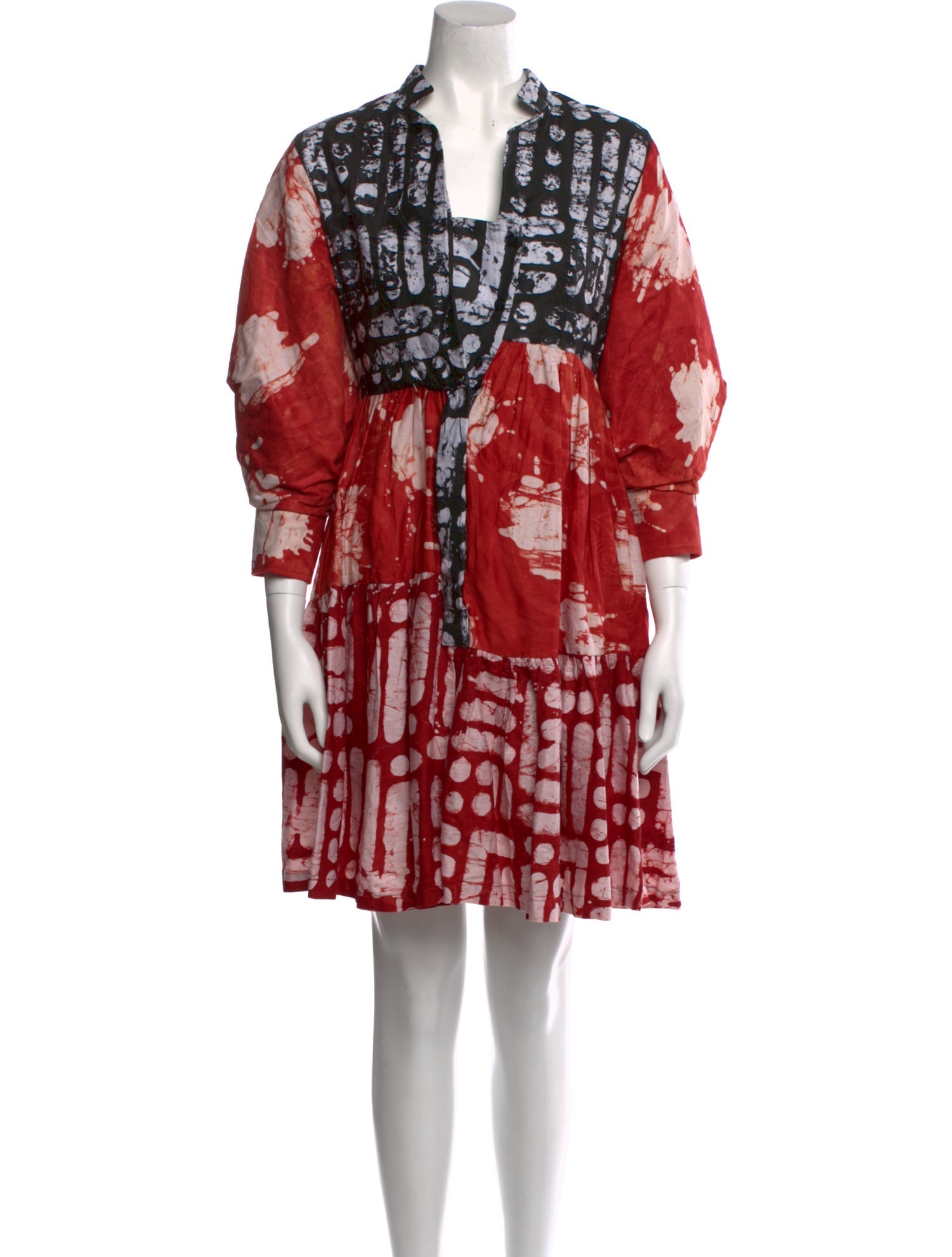 Busayo Printed Mini Dress - Red Dresses, Clothing - WBOUY20240 | The ...