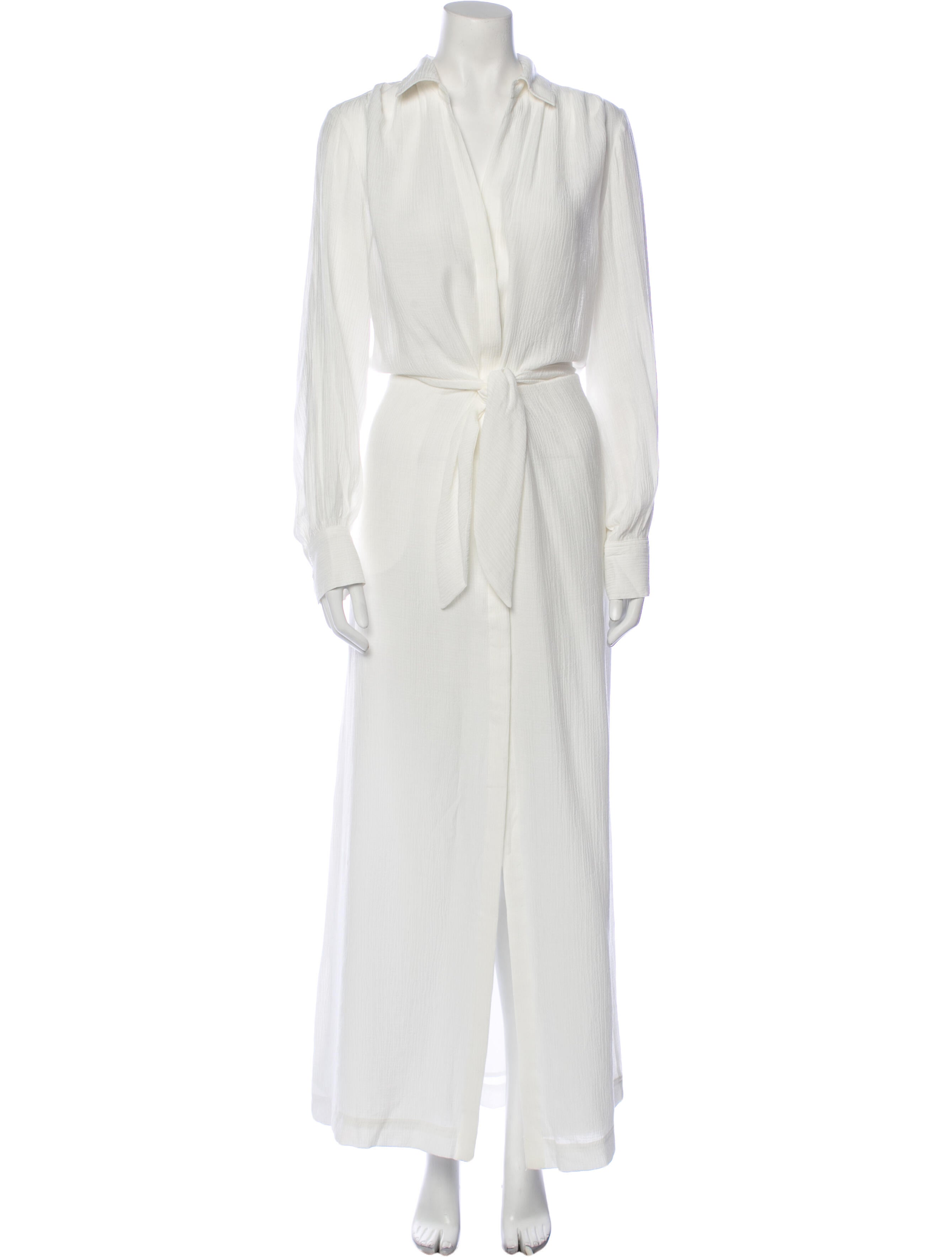Brochu Walker V-Neck Long Dress w/ Tags - White Dresses, Clothing ...