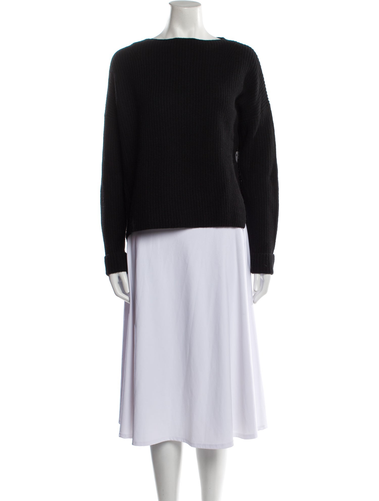 Brochu Walker Bateau Neckline Sweater - Black Knitwear, Clothing ...