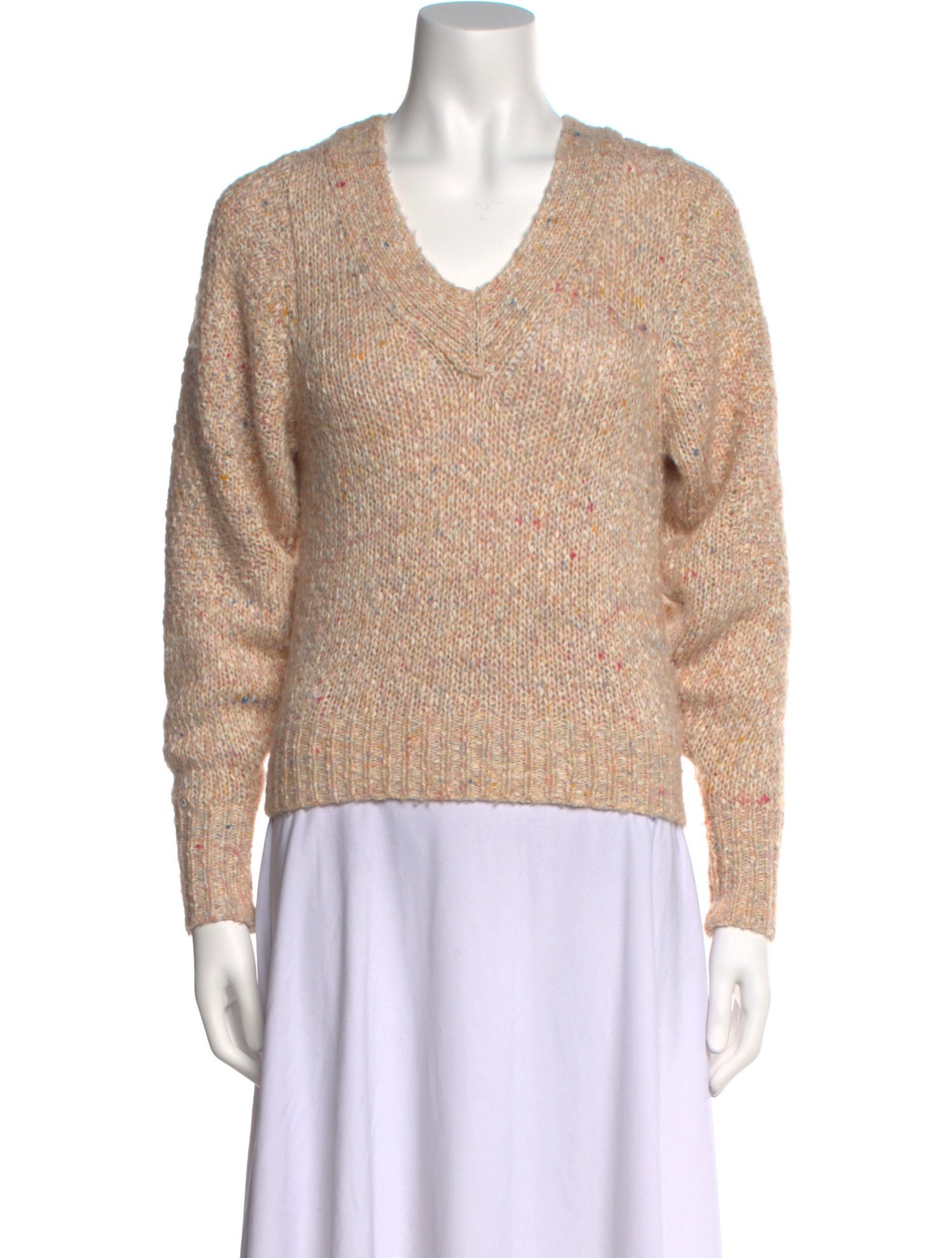 Brochu Walker V-Neck Sweater - Neutrals Knitwear, Clothing - WBR35747 ...