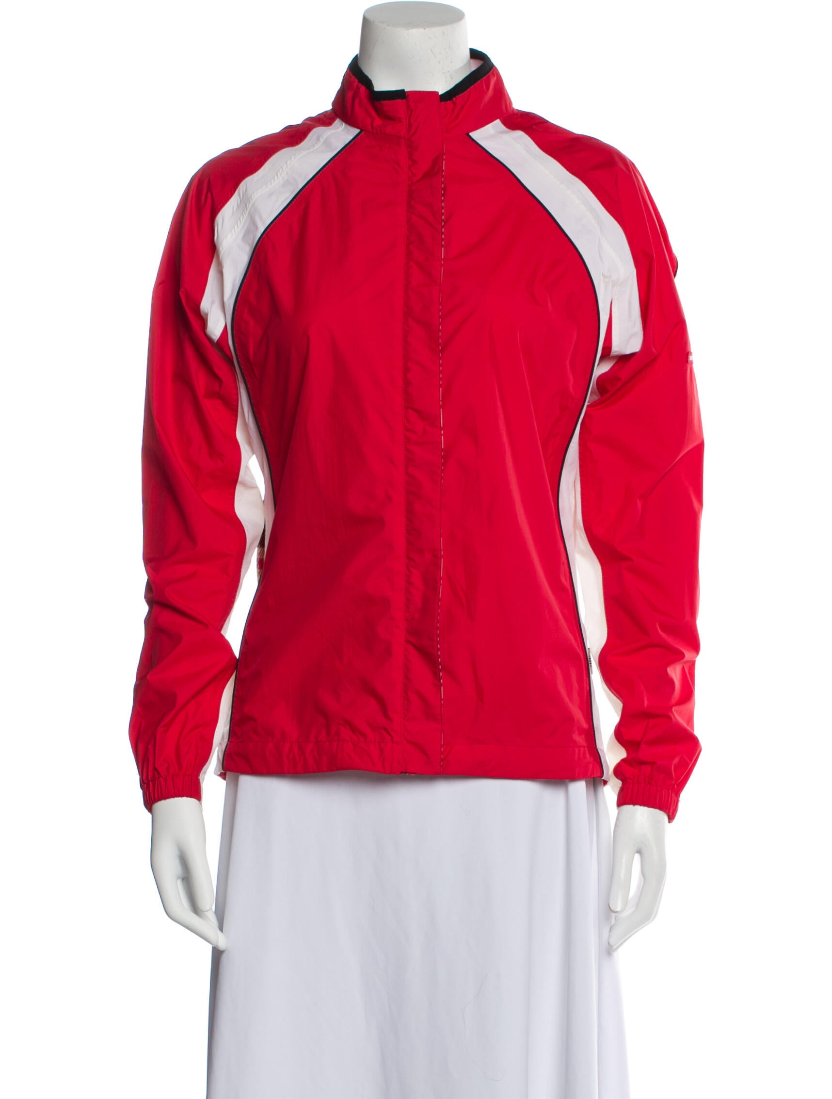 Burberry Golf Colorblock Pattern Jacket - Red Jackets, Clothing ...