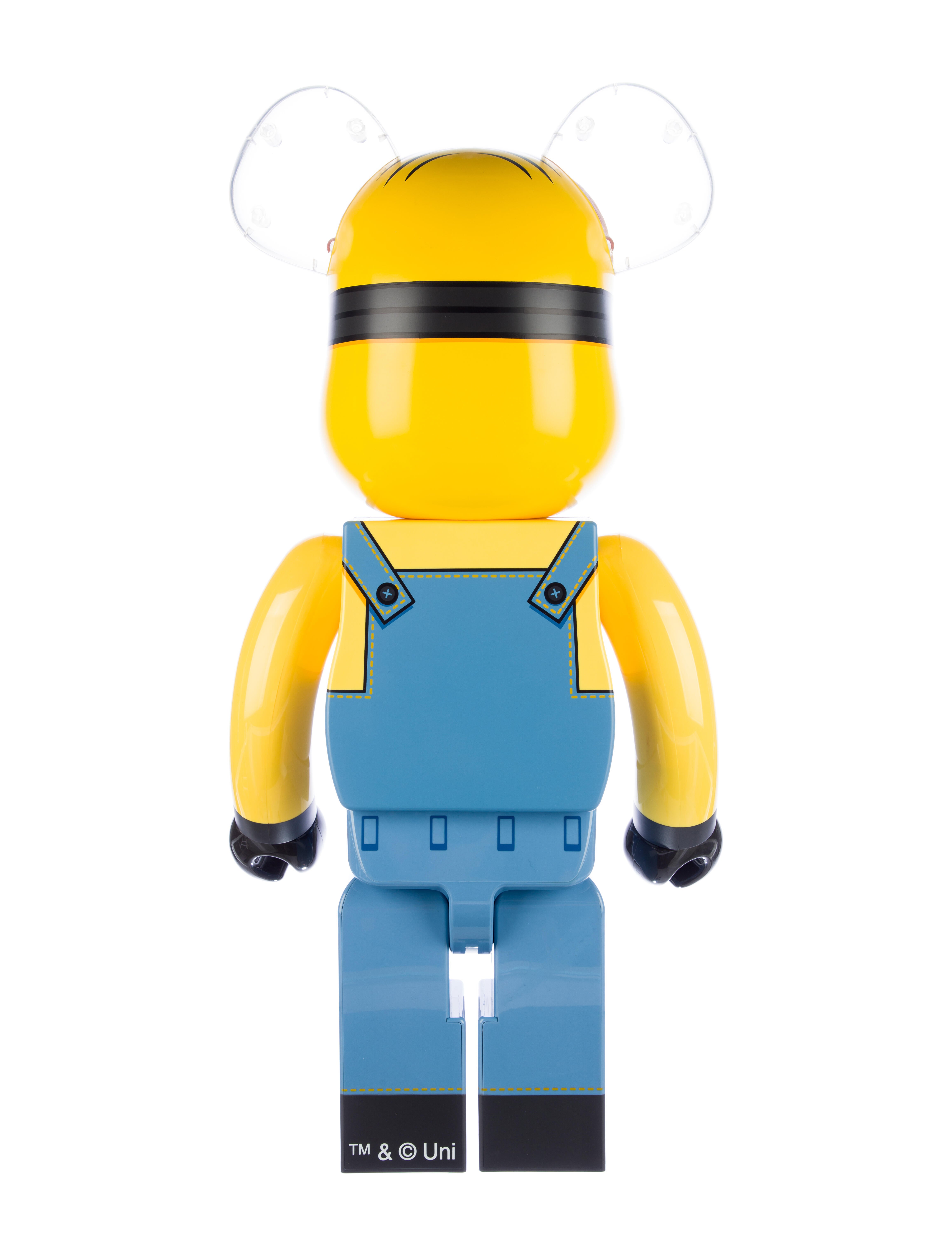 Bearbrick Despicable Me 3 Dave Minion 1000% Figurine - Blue Figures ...