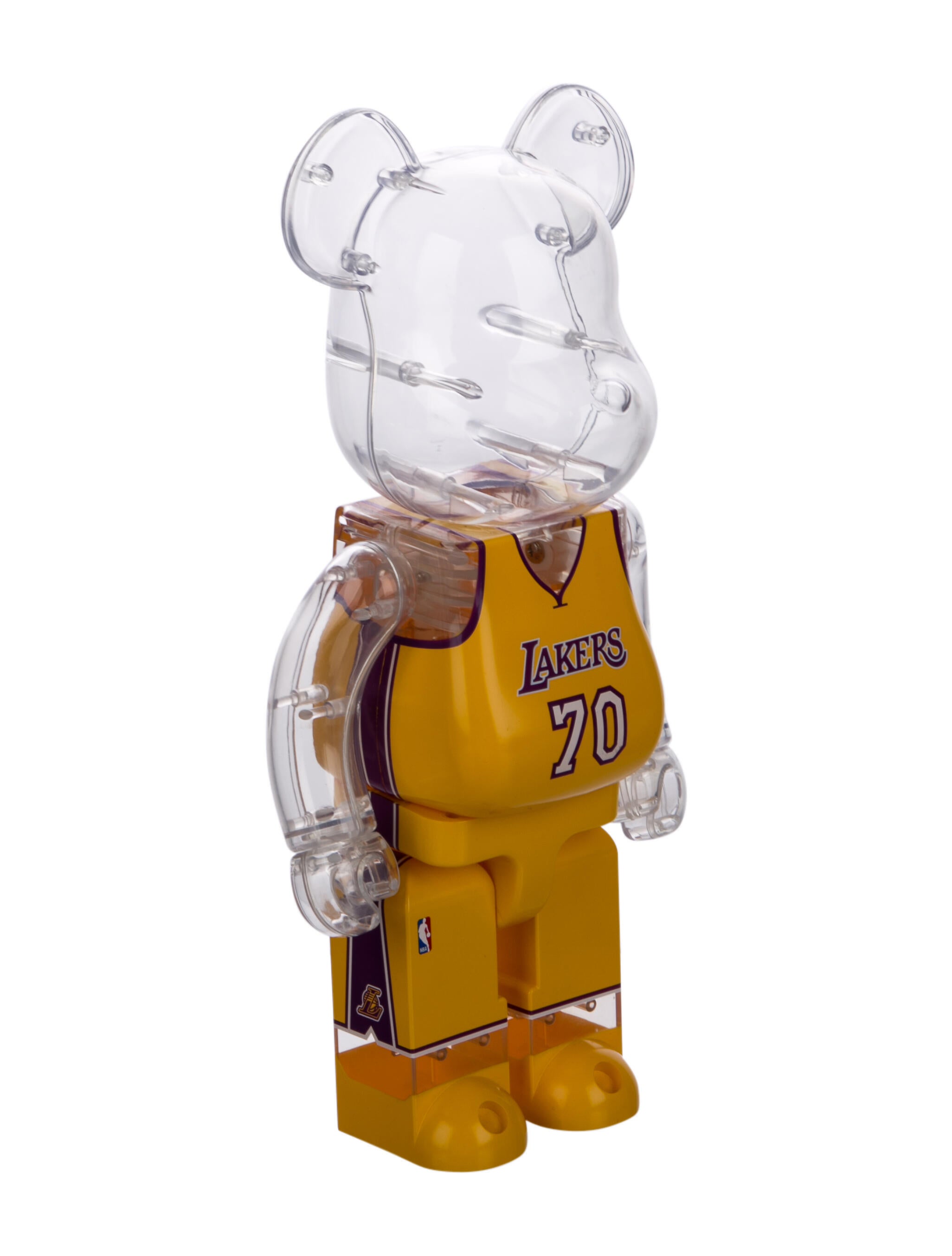 Bearbrick x NBA Los Angeles Lakers 400% - Yellow Figures, Collectibles ...