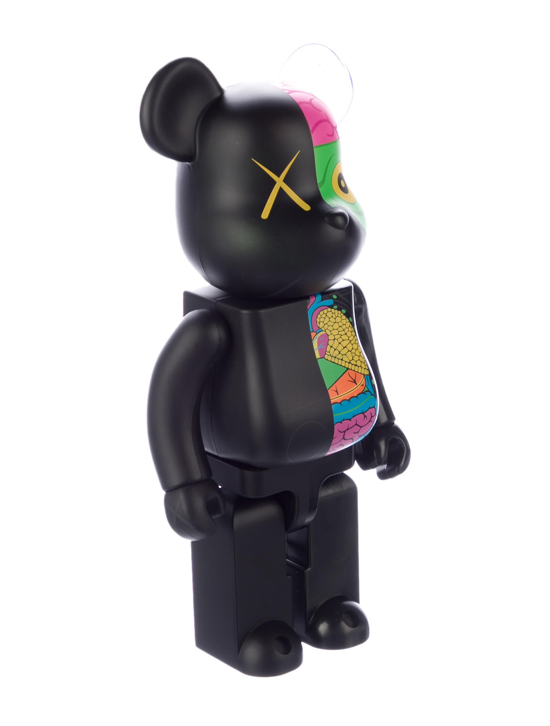 Bearbrick x KAWS (Original Fake) Companion 100% & 400% Set - Black ...