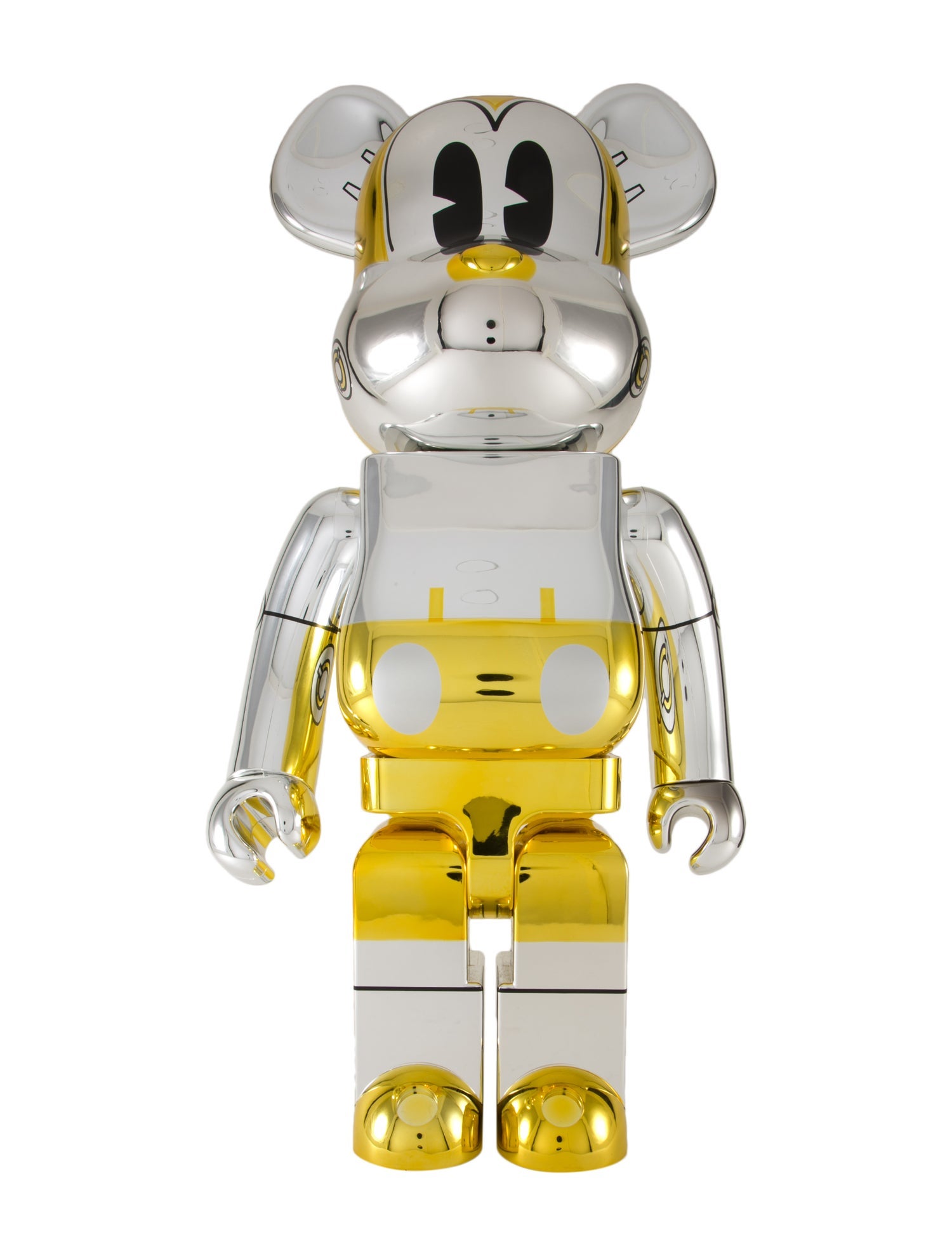 Bearbrick x Hajime Sorayama x Disney Future Mickey 1000% - Silver ...