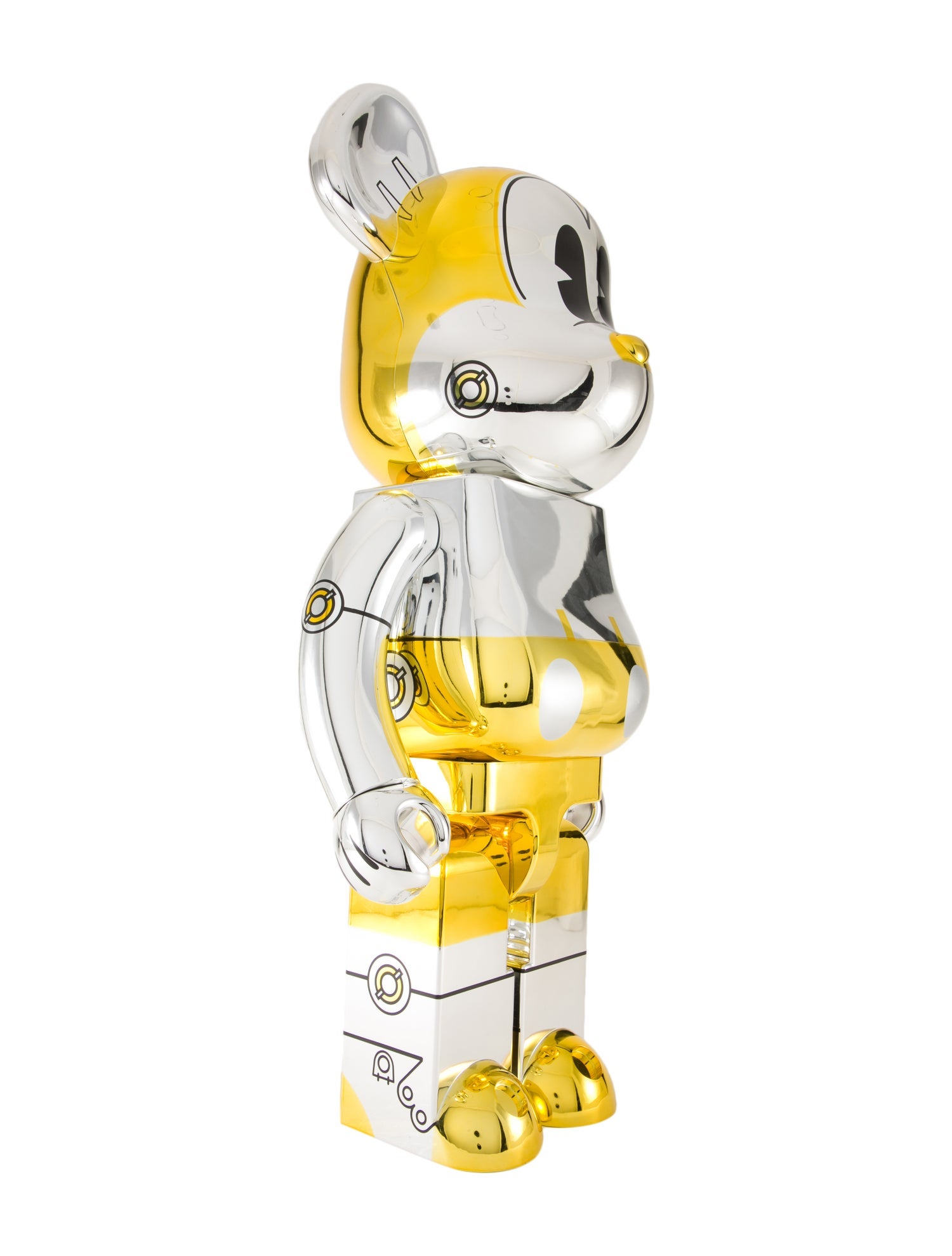 Bearbrick x Hajime Sorayama x Disney Future Mickey 1000% - Silver ...