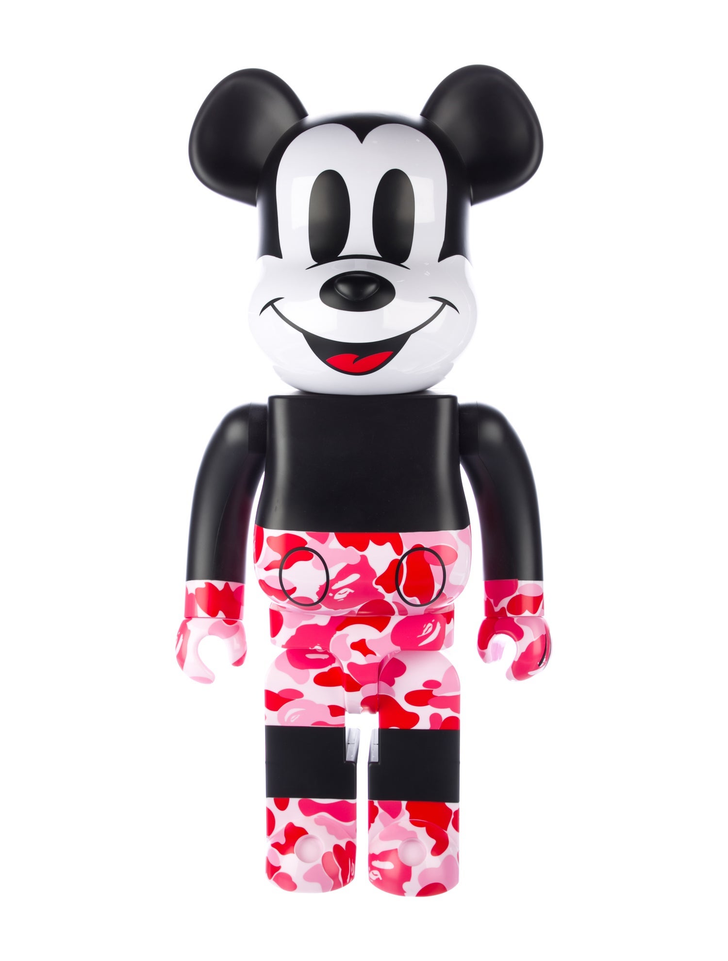 Bearbrick BAPE Mickey Mouse 1000% Figure - Black Decorative Accents ...
