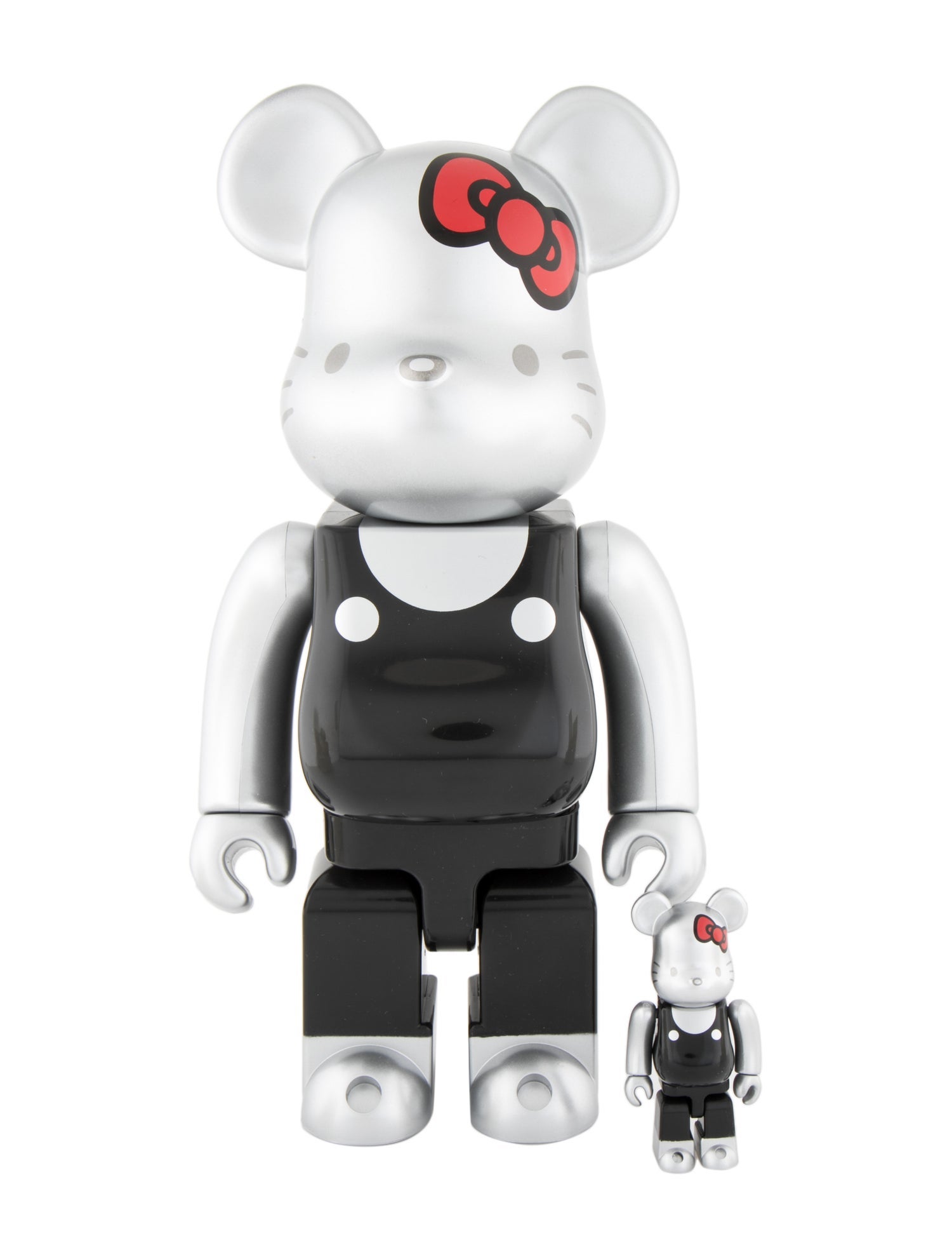 Bearbrick Hello Kitty Generation 00's 100% & 400% Figure Set - Black ...