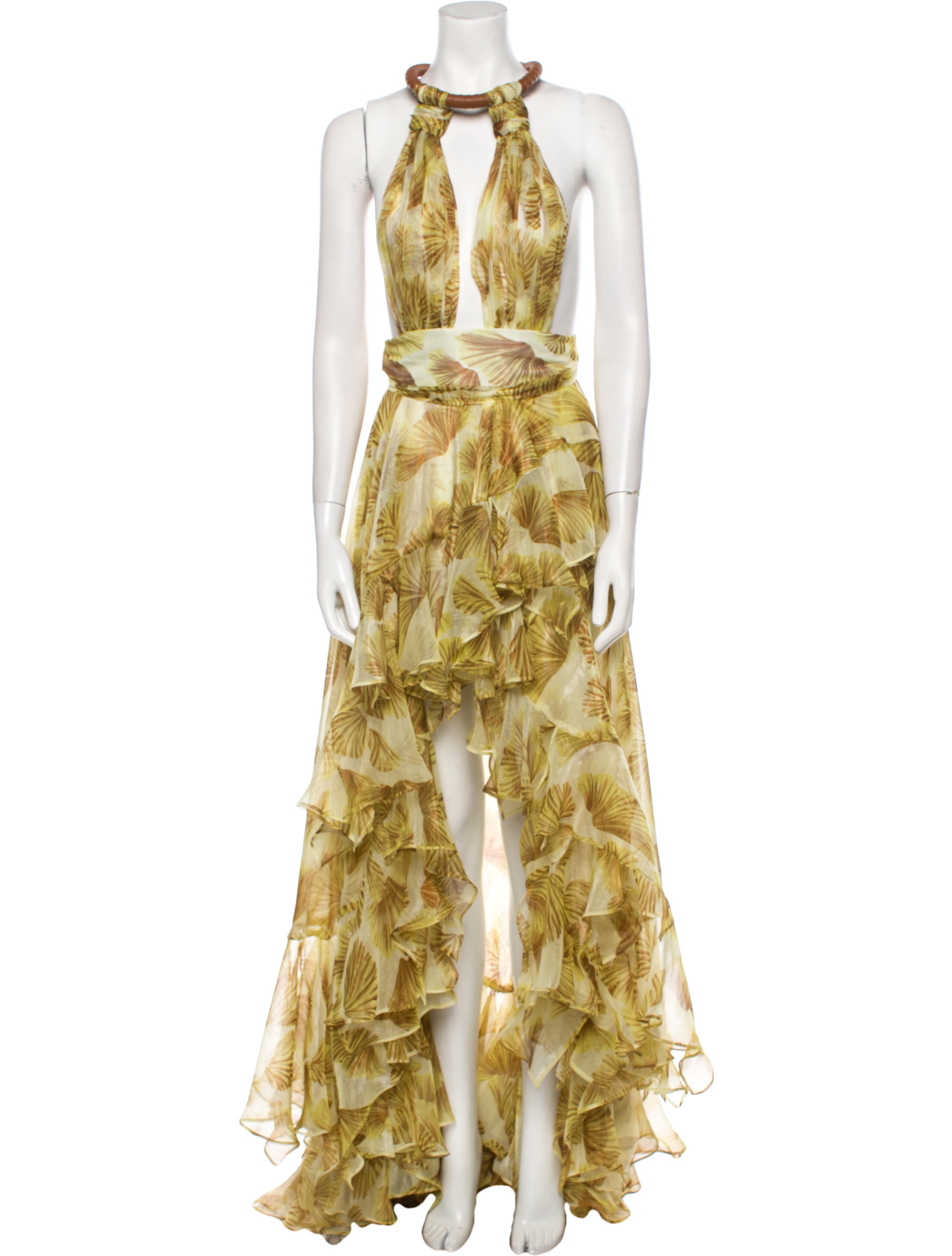 Bronx & Banco Printed Long Dress - Yellow Dresses, Clothing ...