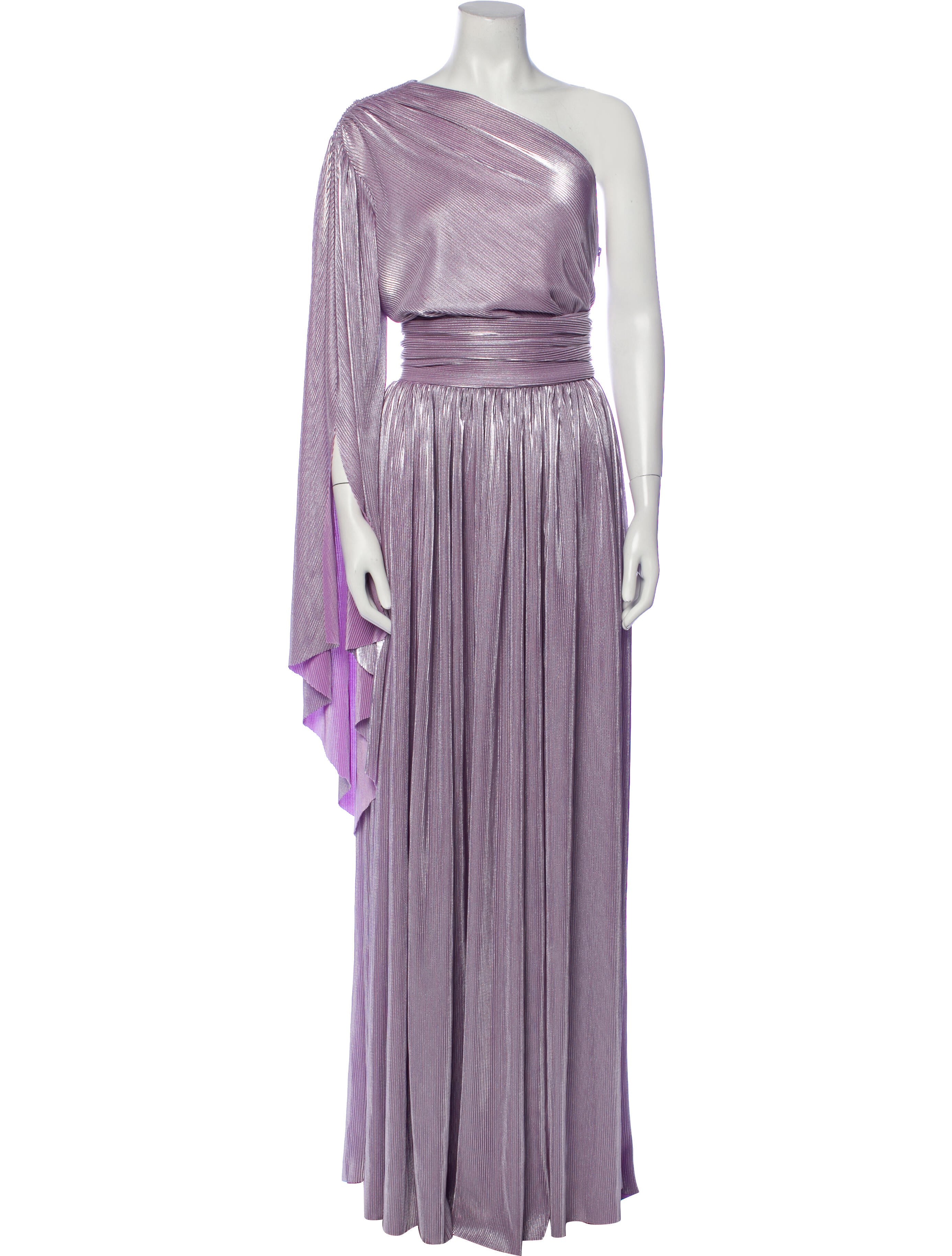 Bronx & Banco One-Shoulder Long Dress w/ Tags - Metallic Dresses ...