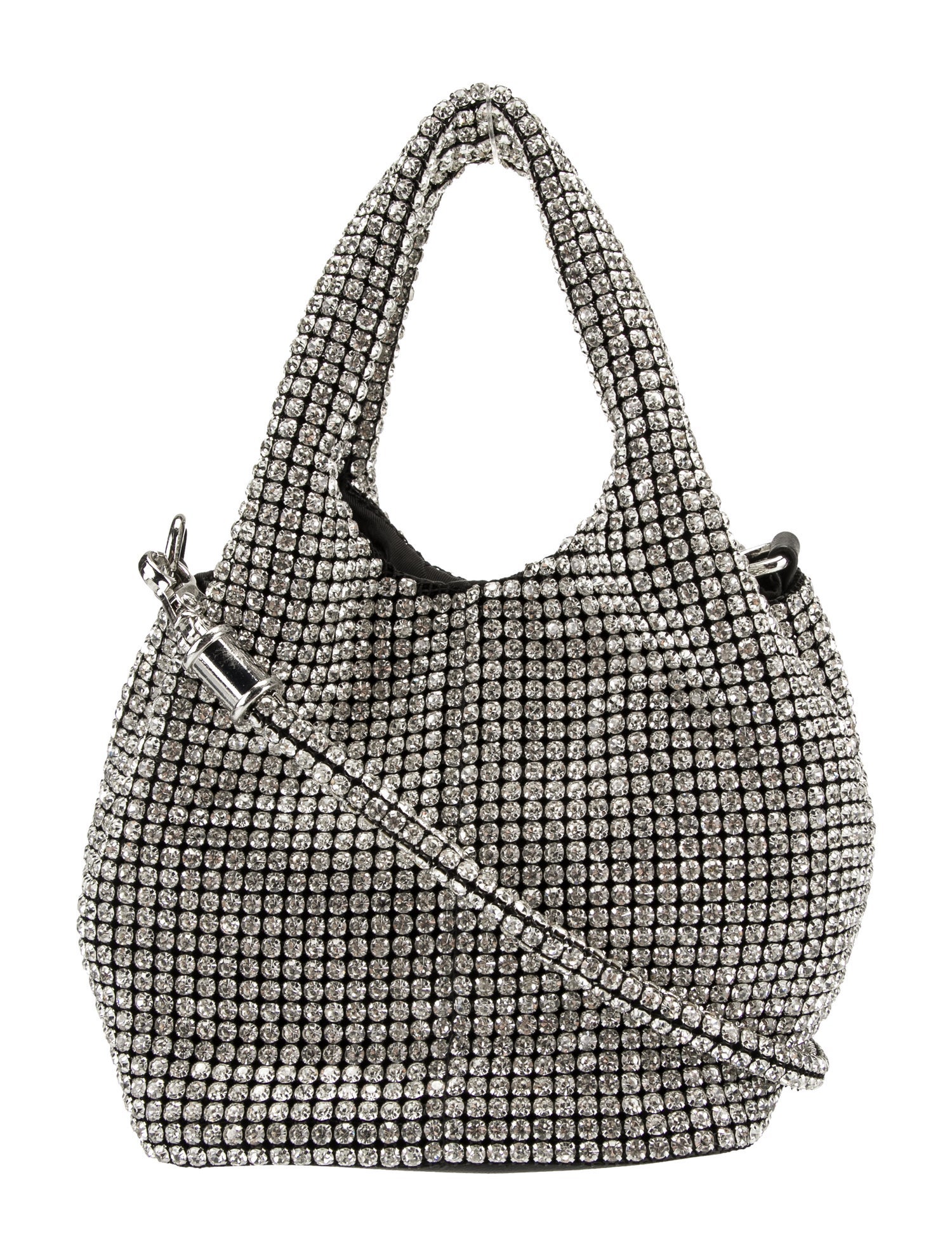 btb Crystal Handle Bag - Silver Handle Bags, Handbags - WBTBL20084 ...