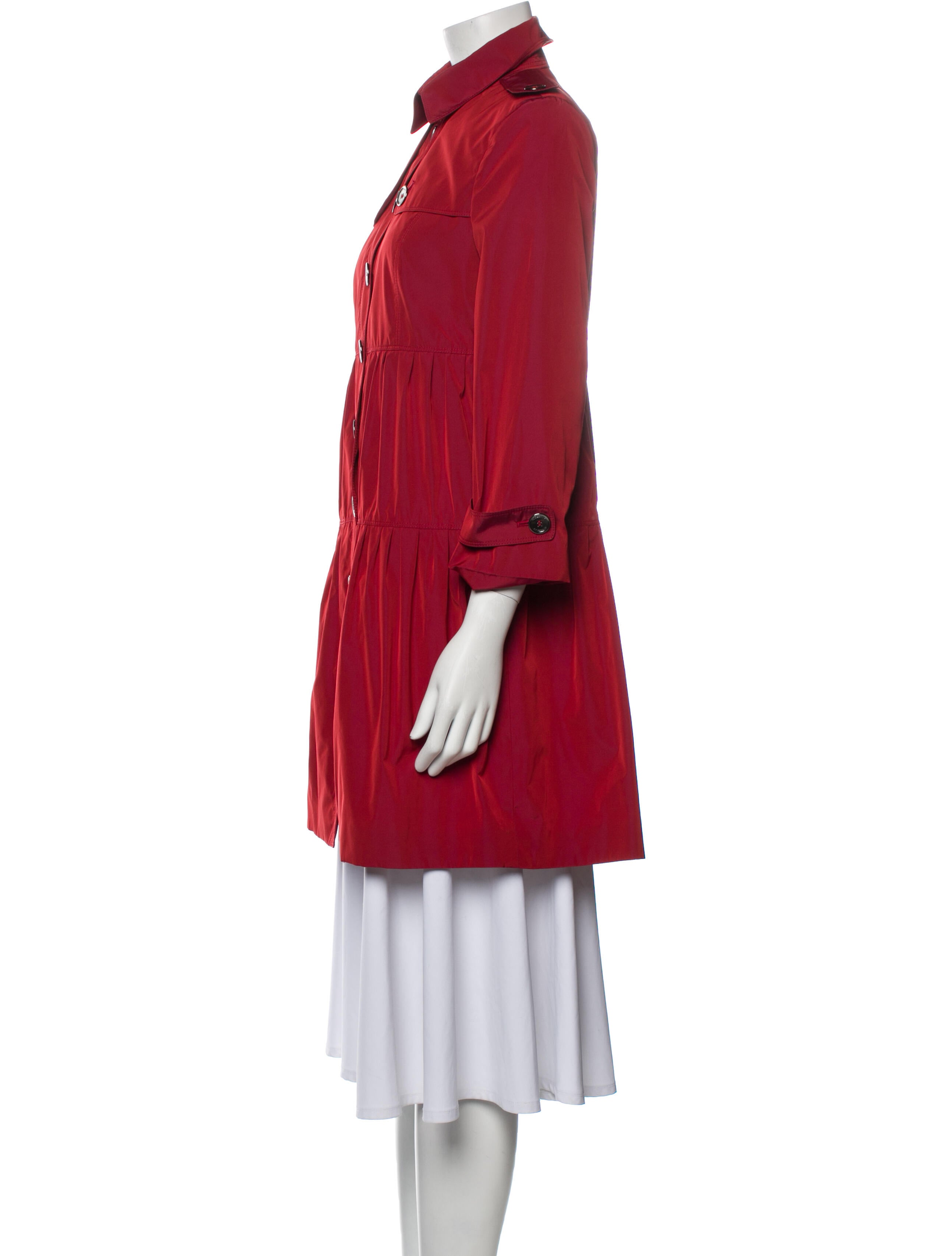 Burberry London Trench Coat w/ Tags - Red Coats, Clothing - WBURL129833 ...