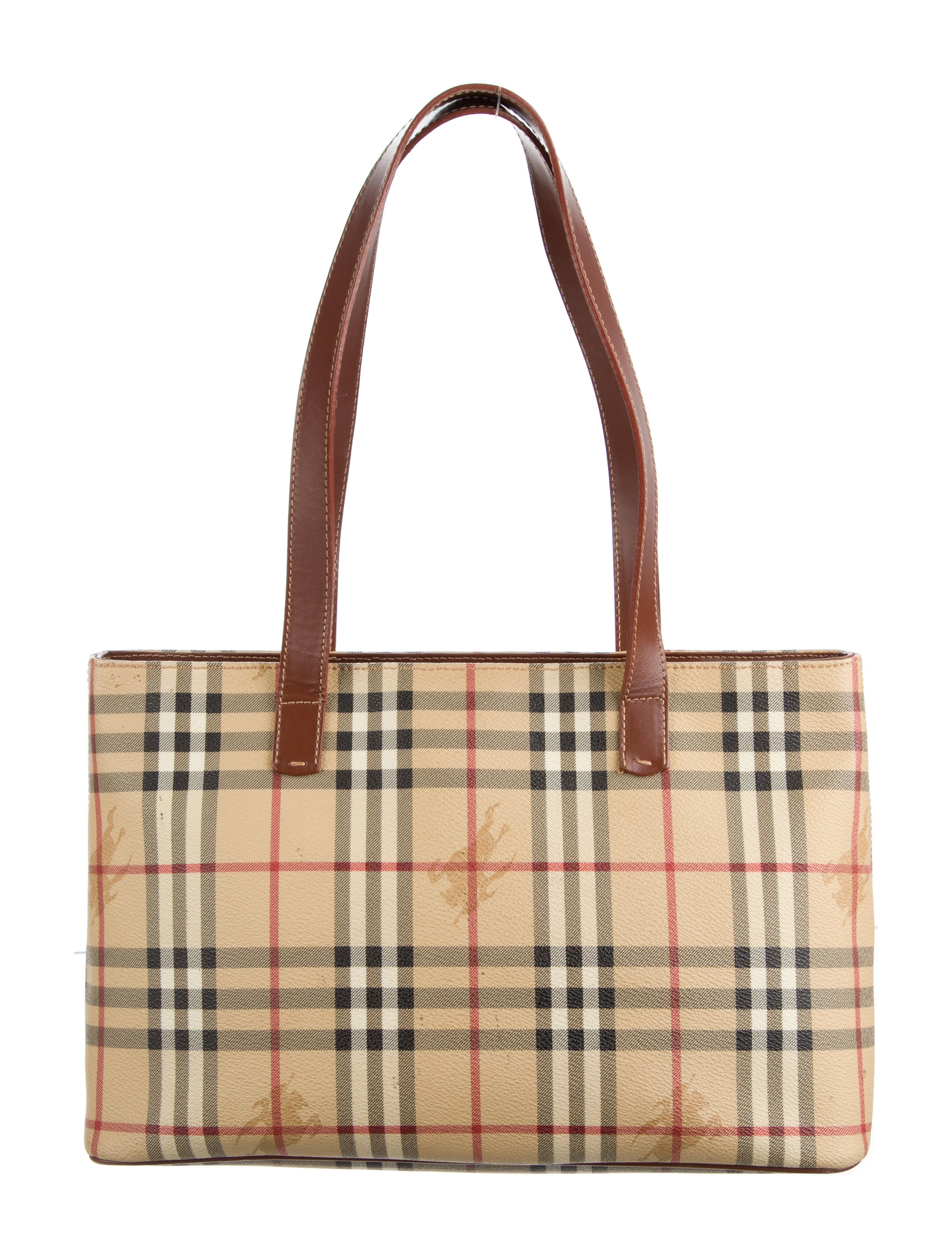 Burberry London Mini Nova Check Tote - Black Totes, Handbags ...