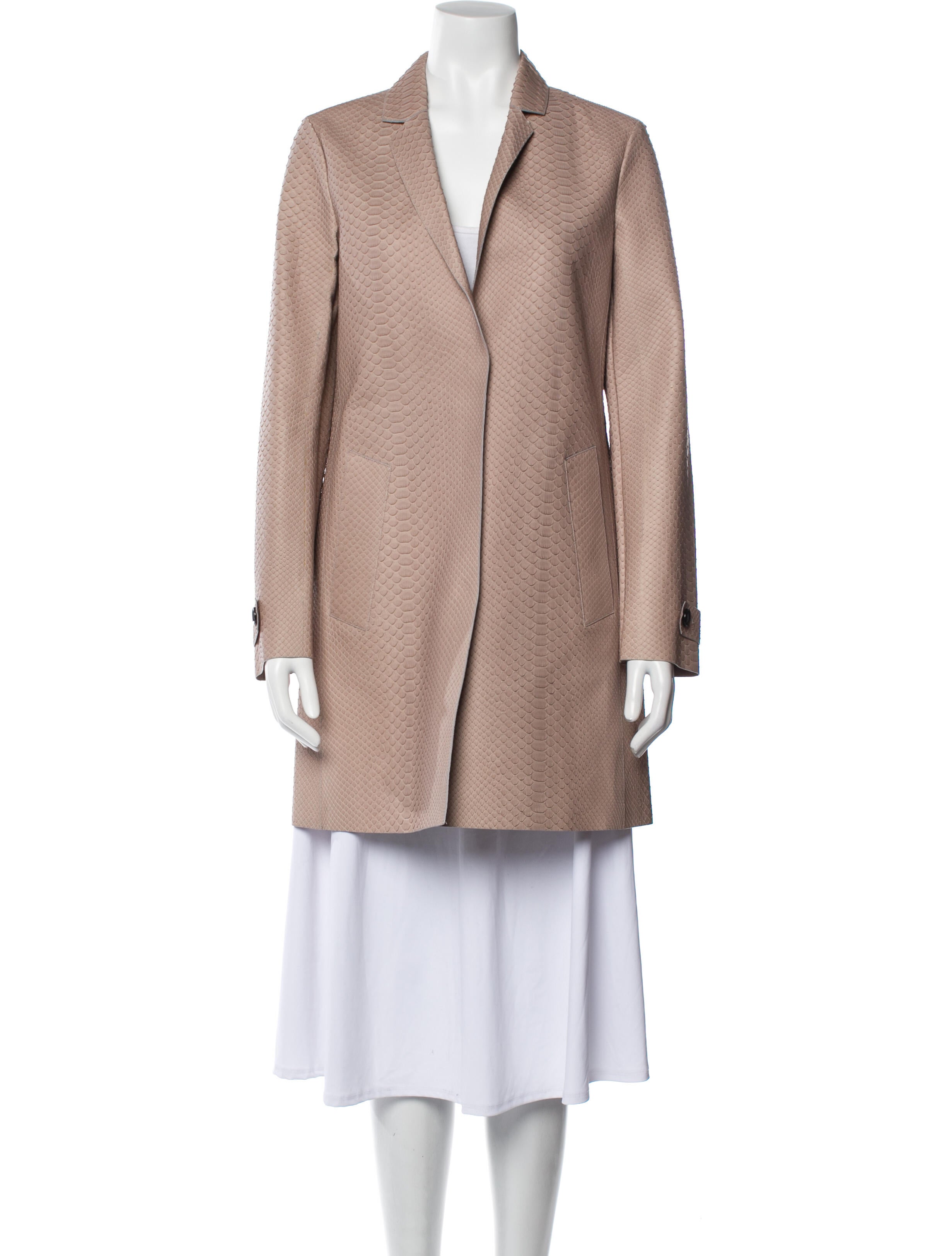 Burberry London Python Coat w/ Tags - Pink Coats, Clothing ...