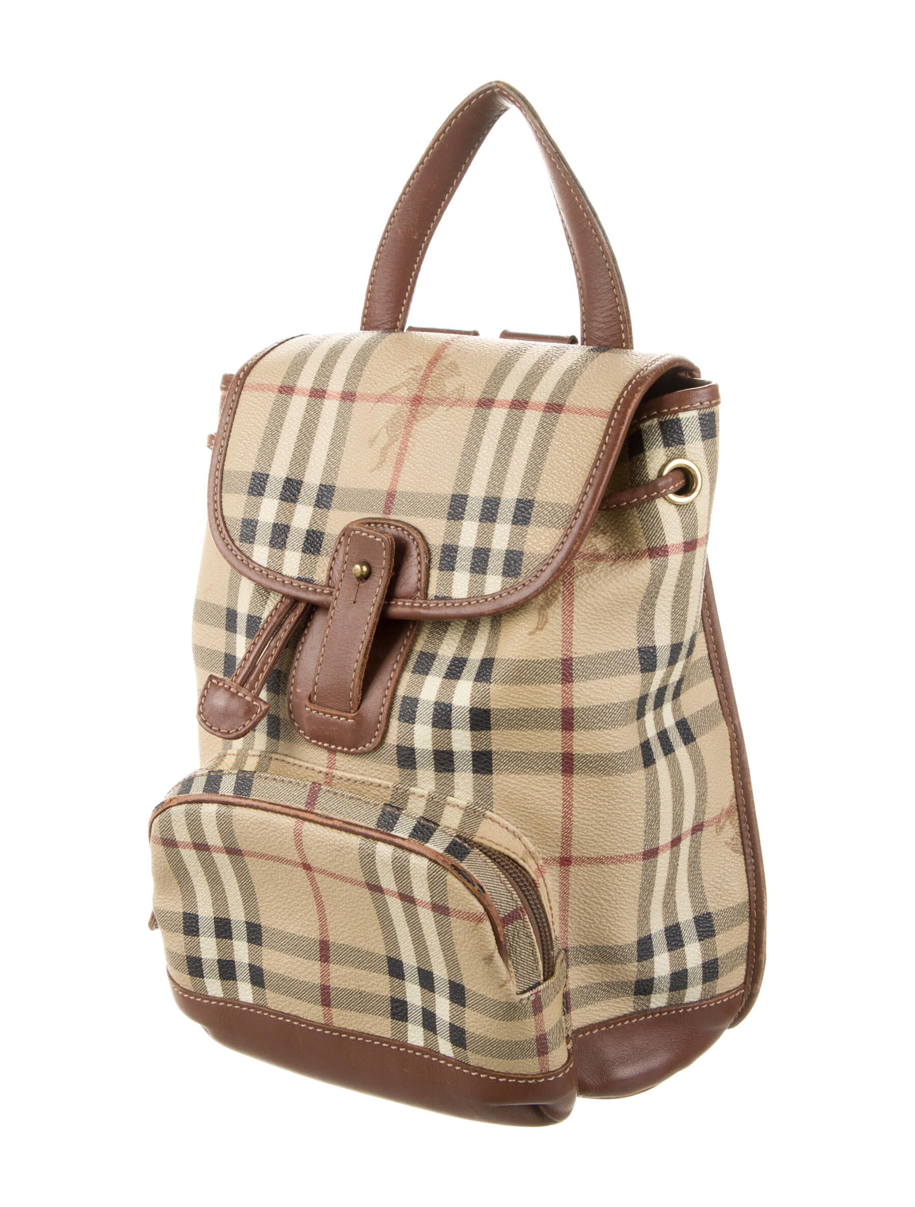Burberry London Coated Canvas Backpack - Brown Backpacks, Handbags ...
