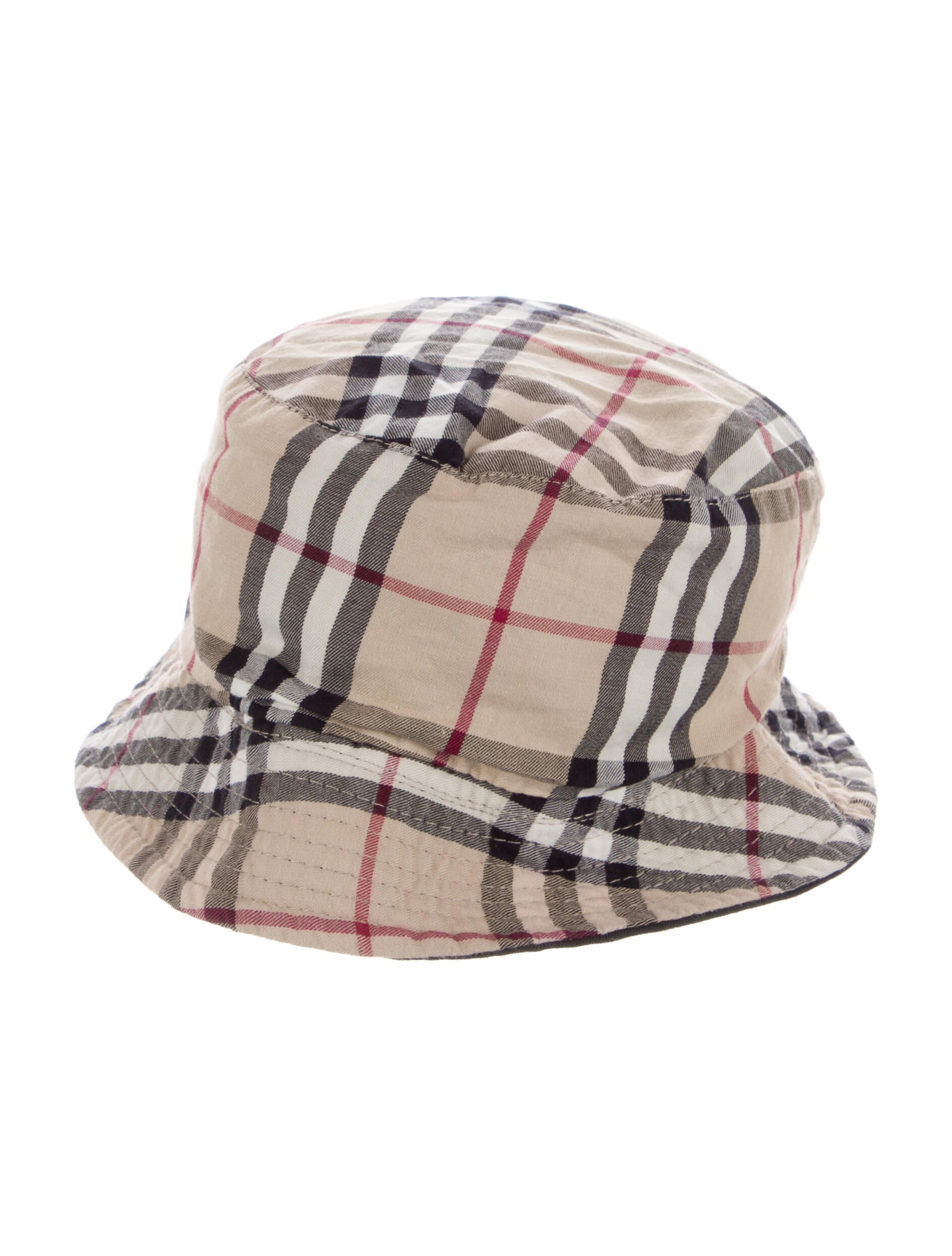 Burberry London Nova Check Cotton Bucket Hat - Brown Hats, Accessories ...