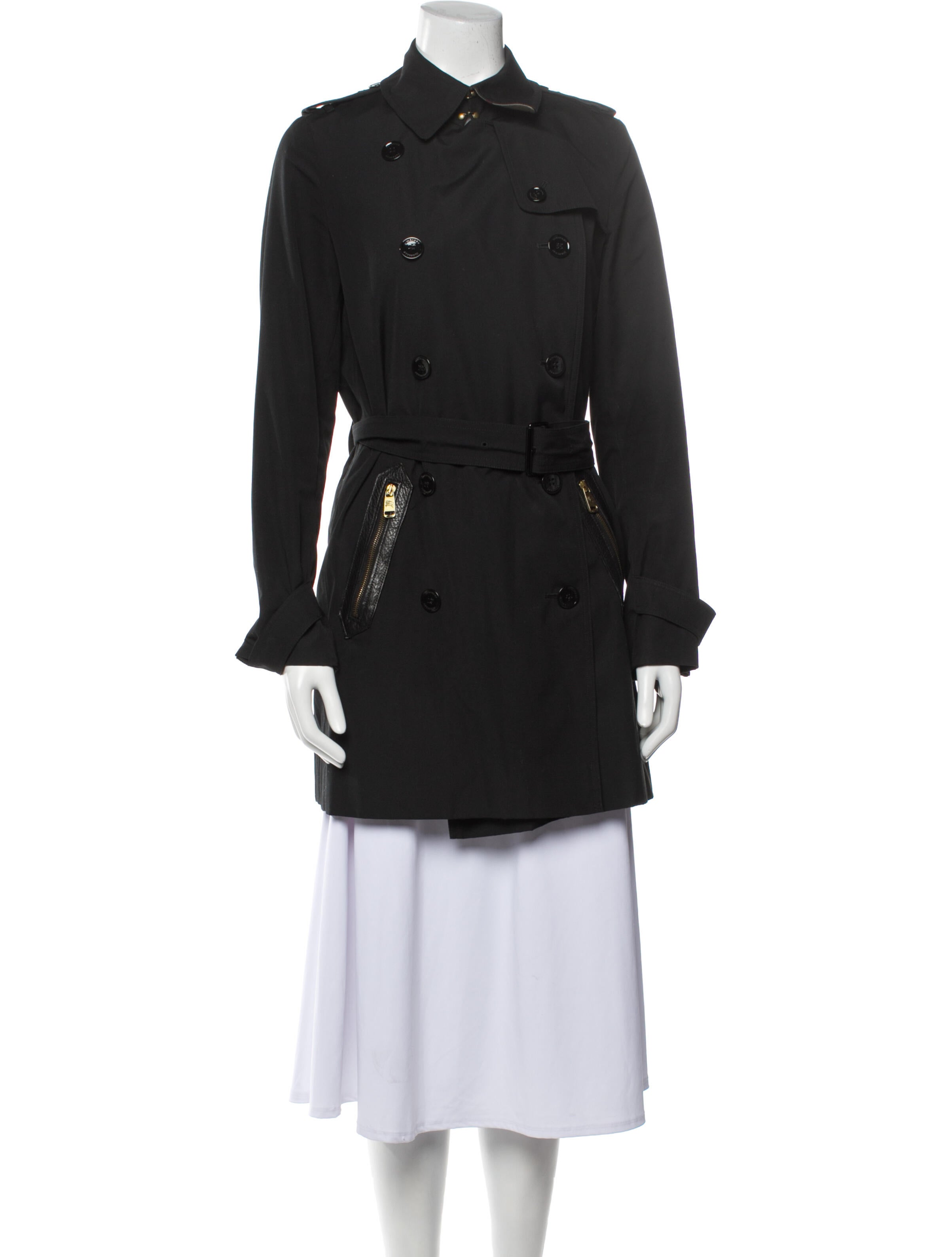 Burberry Brit Trench Coat - Black Coats, Clothing - BBR85895 | The RealReal