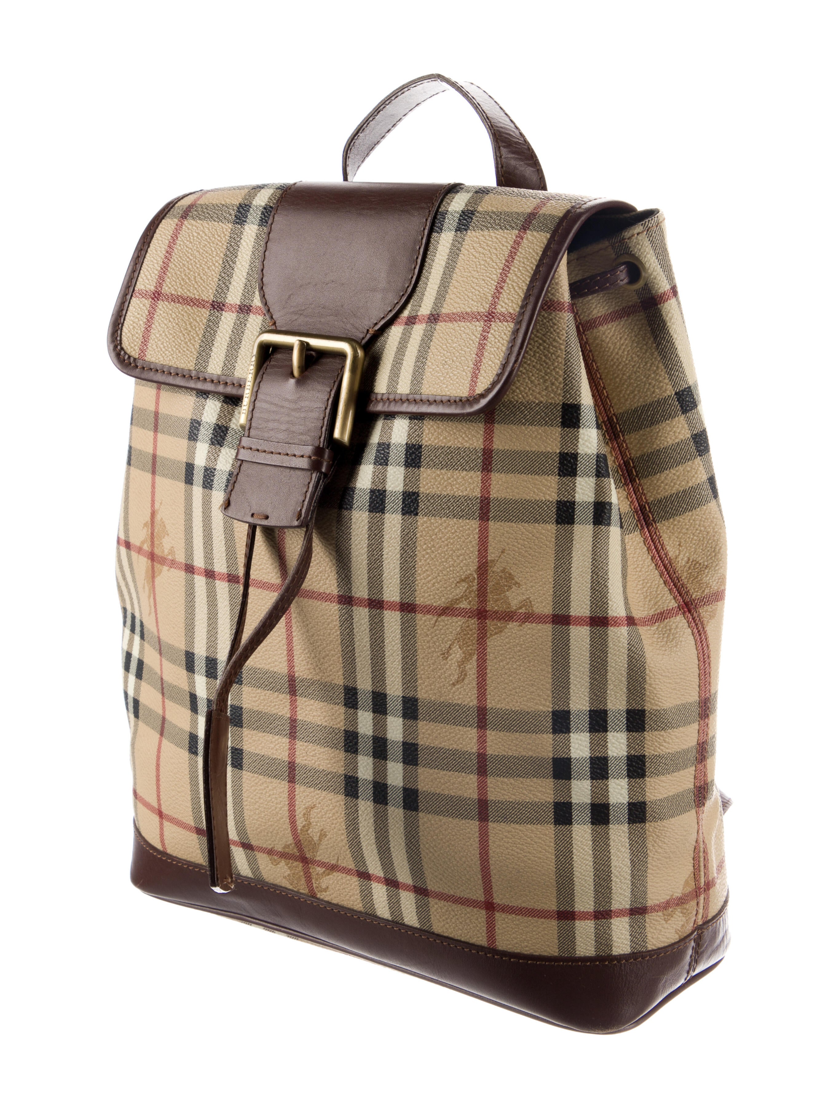Burberry London Haymarket Check Backpack - Neutrals Backpacks, Handbags ...