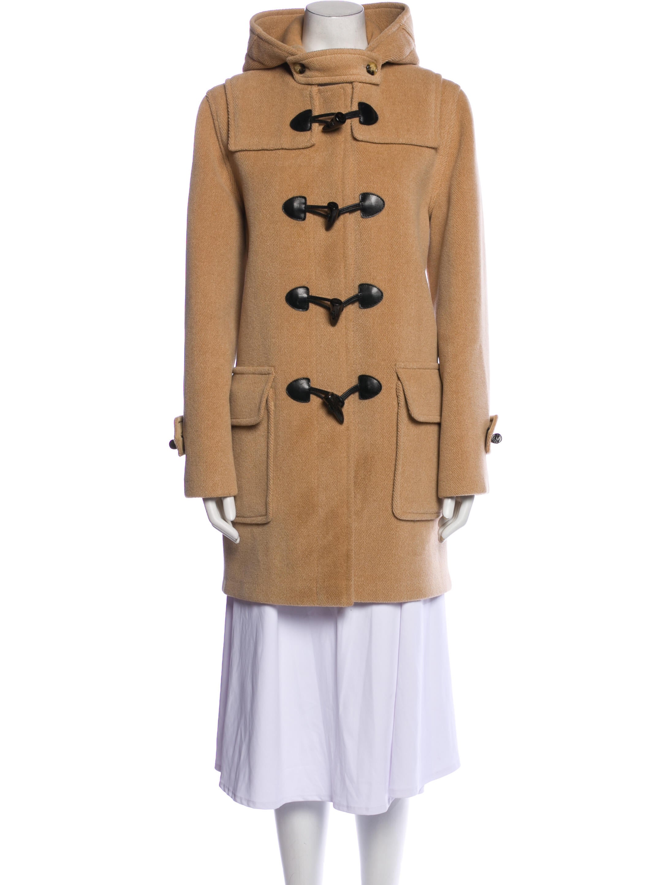 Burberry London Fox Fur & Virgin Wool Coat - Neutrals Coats, Clothing ...