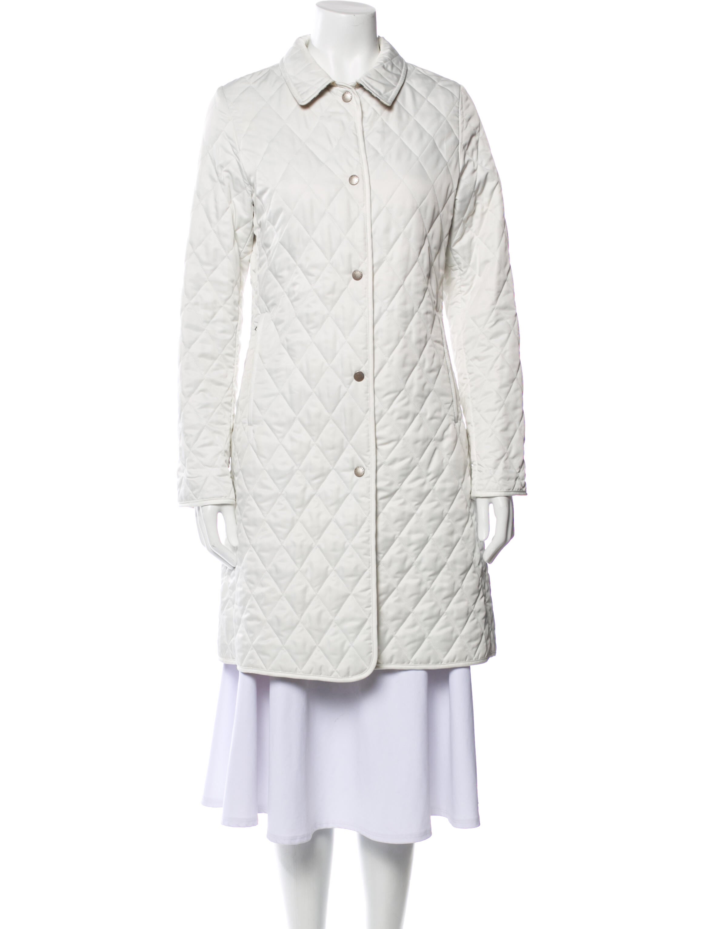 Burberry London Fox Fur & Virgin Wool Coat - Neutrals Coats, Clothing ...