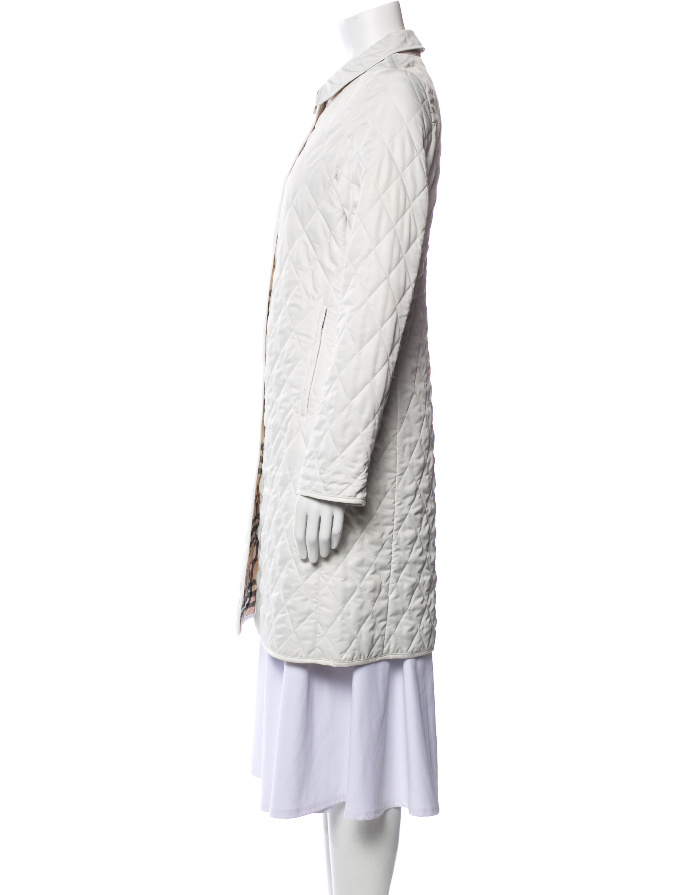 Burberry London Fox Fur & Virgin Wool Coat - Neutrals Coats, Clothing ...