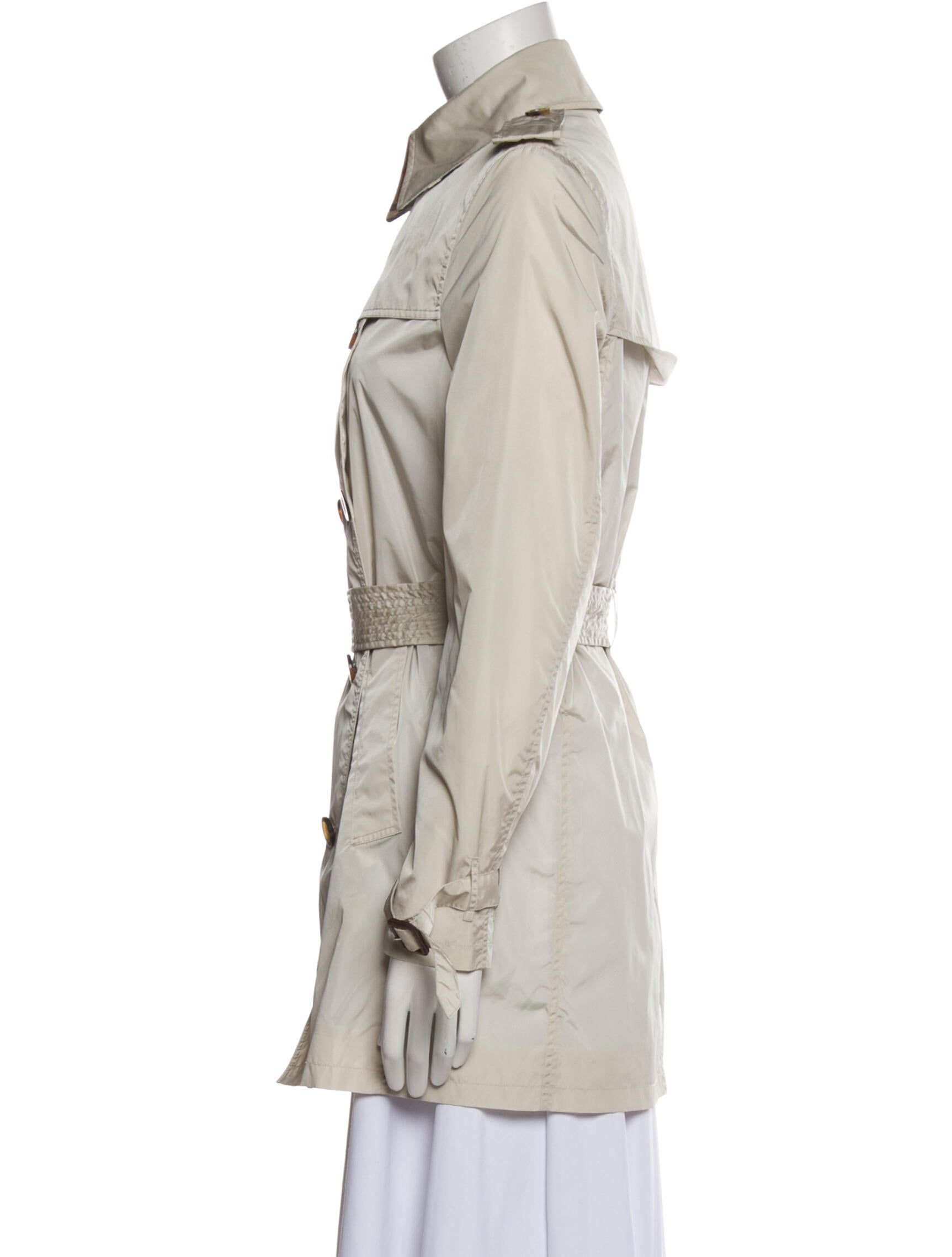 Burberry London Fox Fur & Virgin Wool Coat - Neutrals Coats, Clothing ...