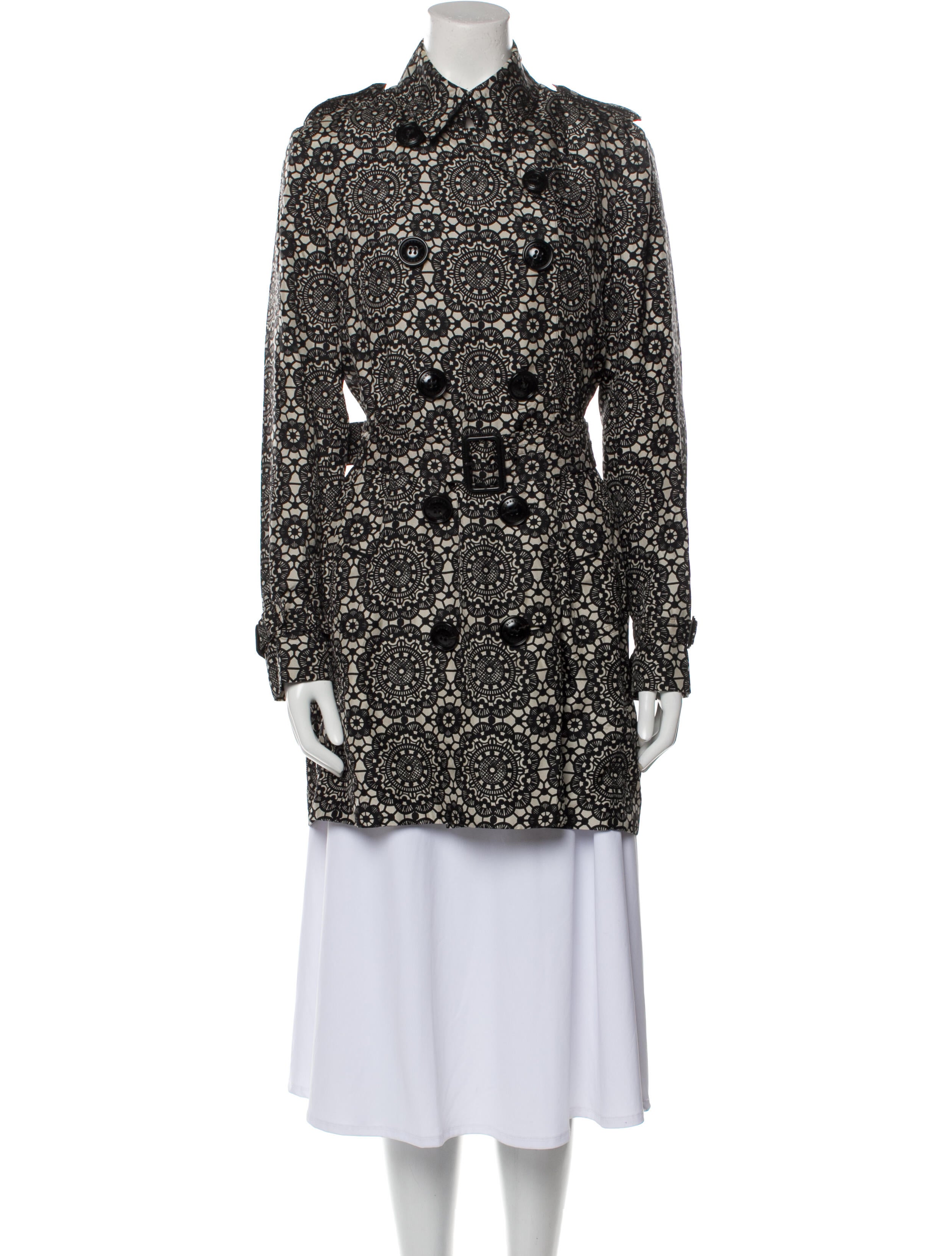Burberry London Fox Fur & Virgin Wool Coat - Neutrals Coats, Clothing ...