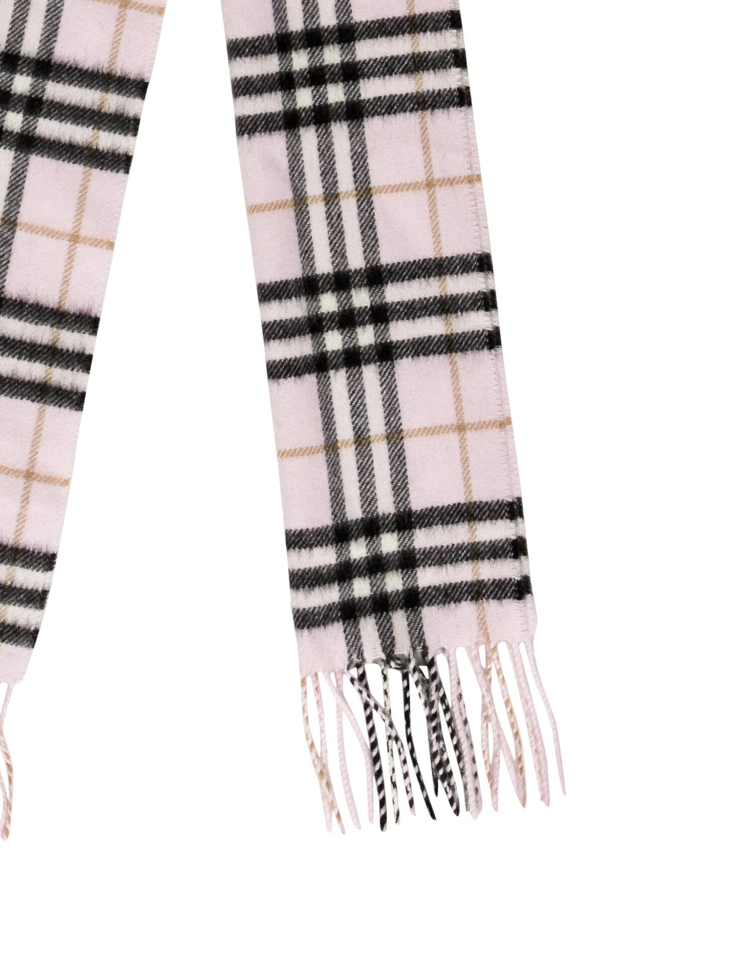 Burberry London Nova Check Pattern Scarf - Pink Scarves and Shawls ...