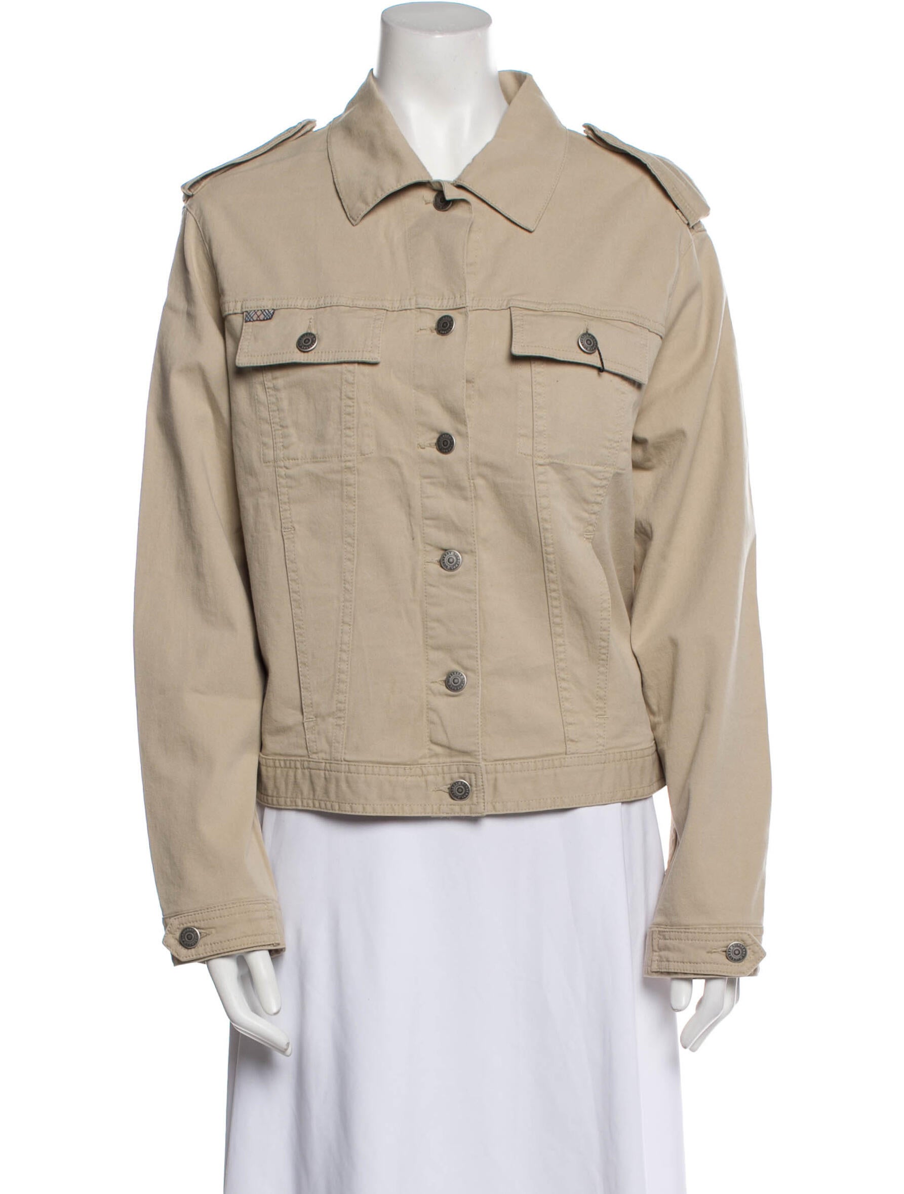 Burberry London Denim Jacket w/ Tags - Neutrals Jackets, Clothing ...