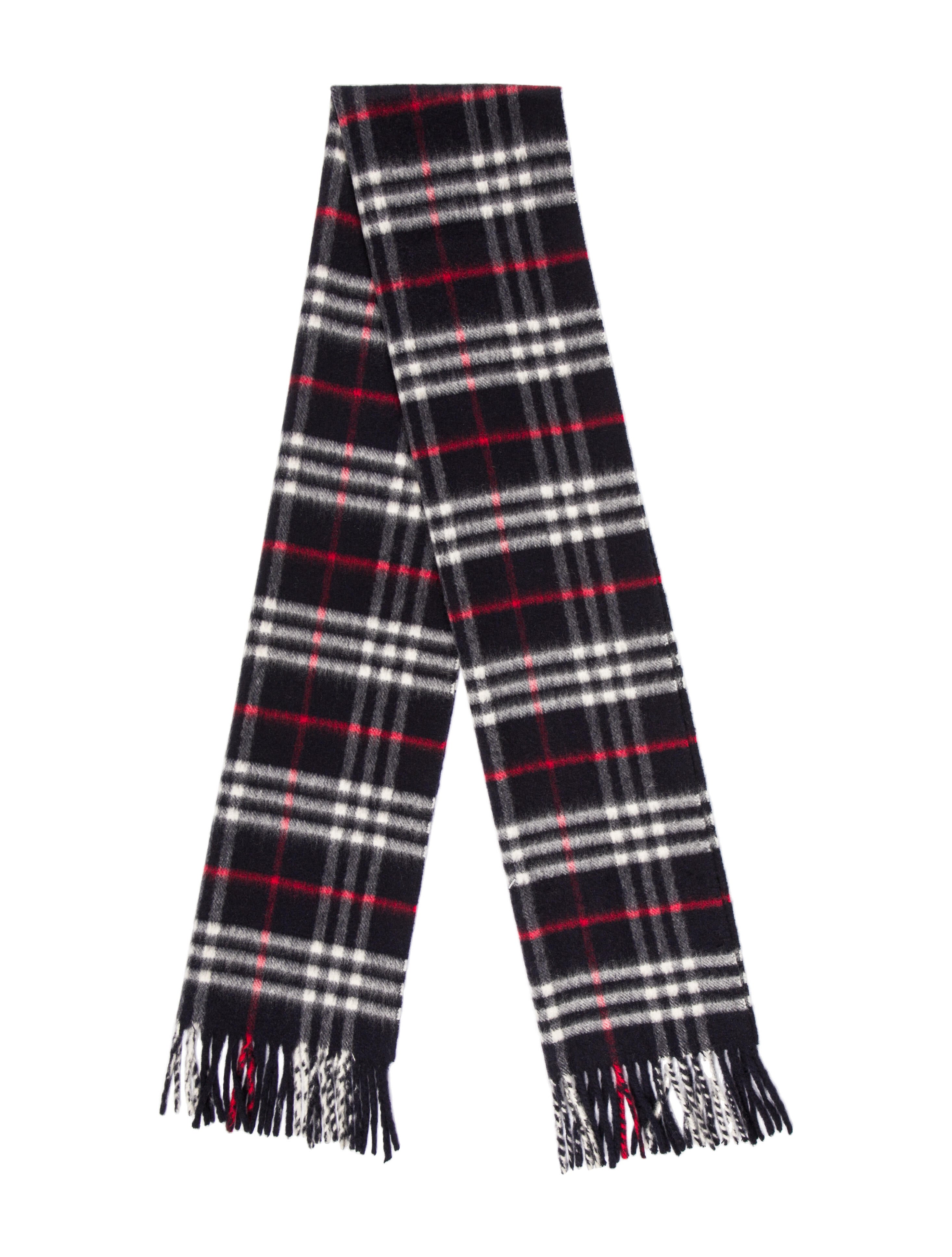 Burberry London Cashmere Striped Scarf - Blue Scarves, Accessories ...